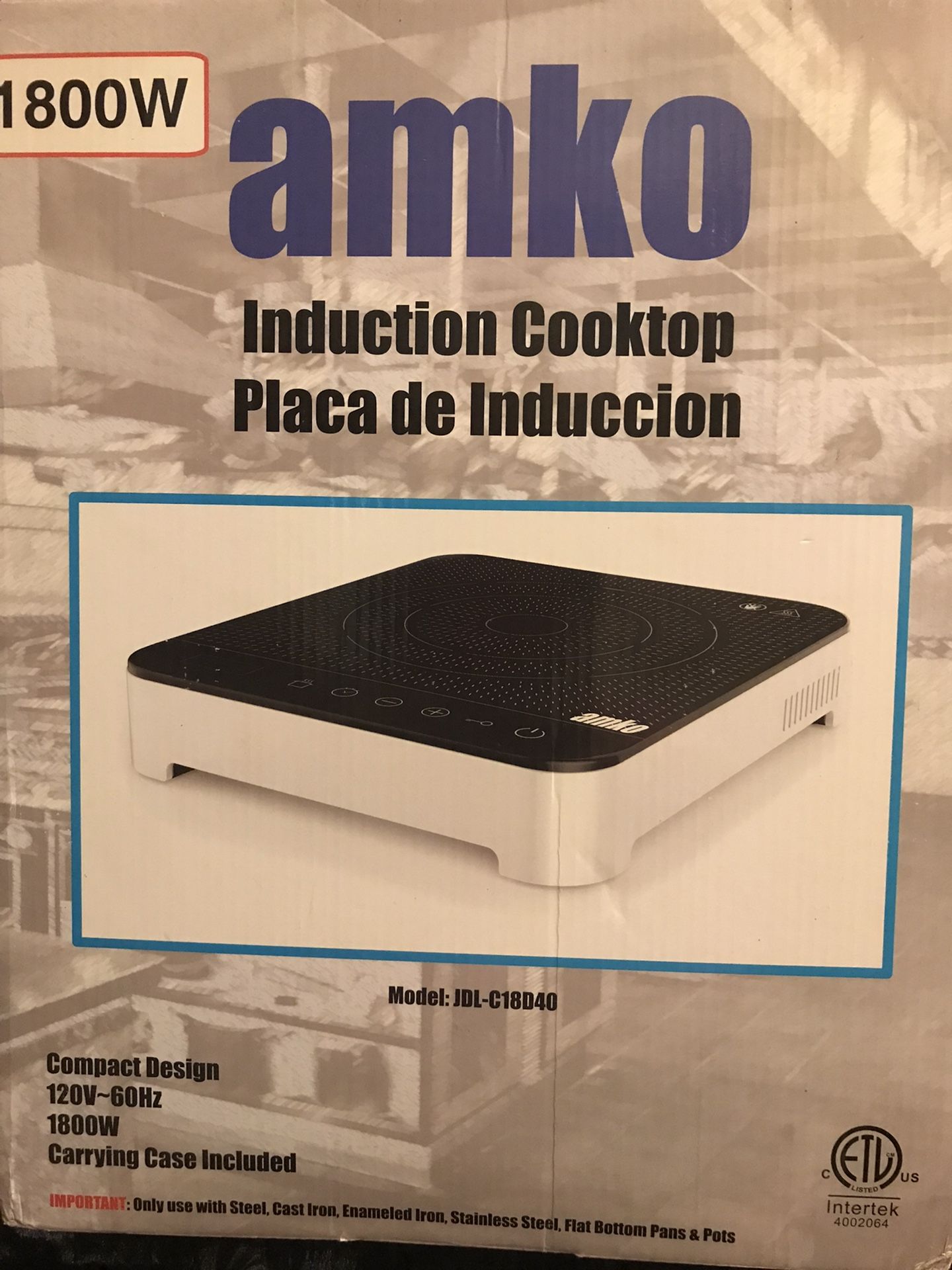 Induction Range, Anko Brand 1800W for Sale in Alpharetta, GA - OfferUp