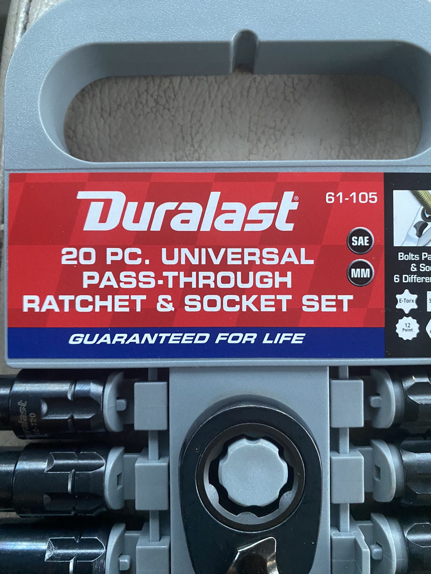 Duralast 20pc. Pass-through Ratchet & Socket Set for Sale in Glendale ...