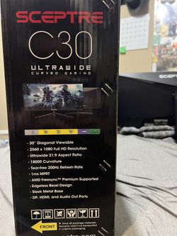 Sceptre C30 Ultrawide Curved Gaming Monitor for Sale in Fowler, CA ...