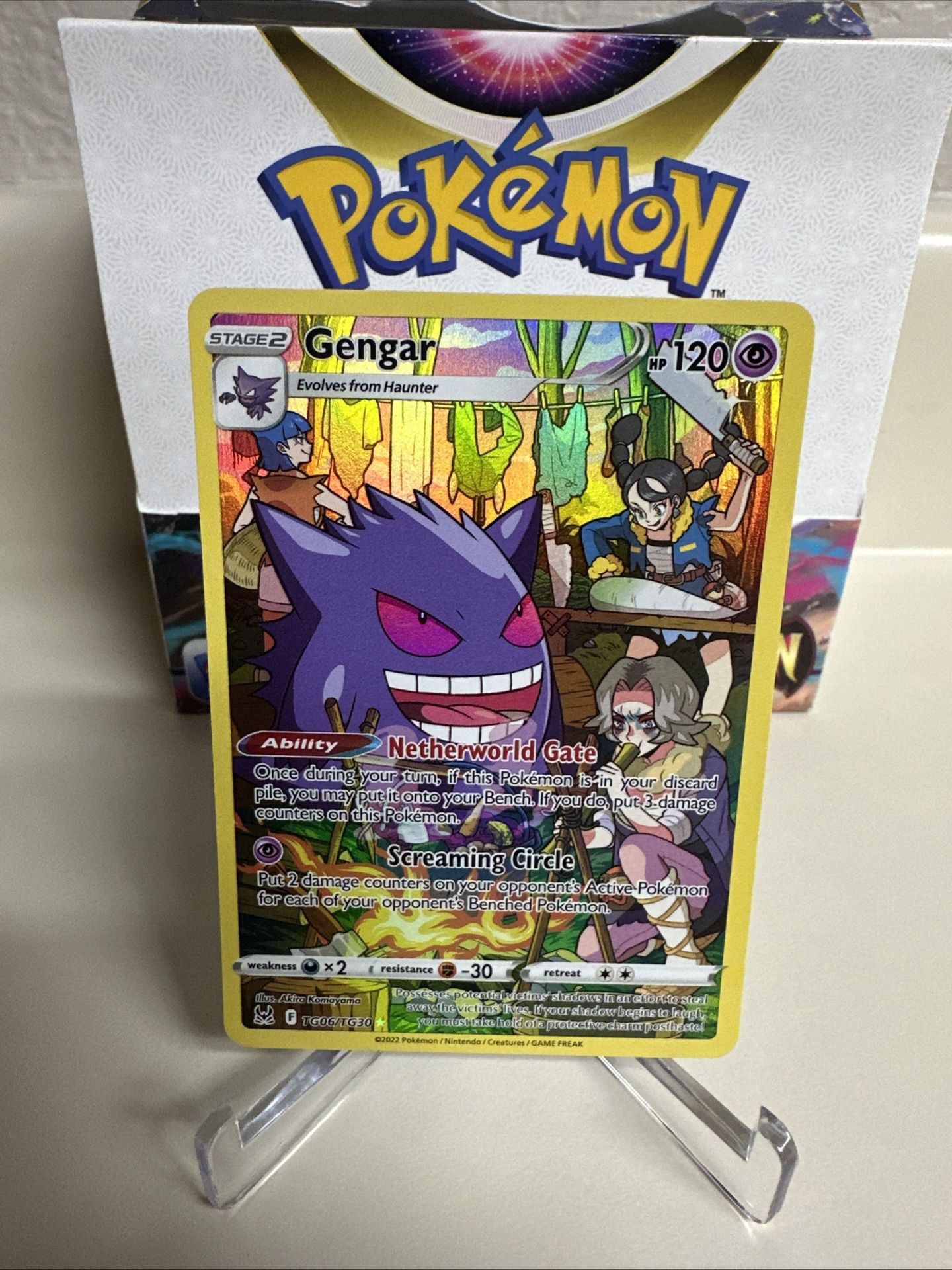 Pokémon Gengar TCG TG06/TG30 Swsh11: Lost Origin Trainer Gallery Holo ...