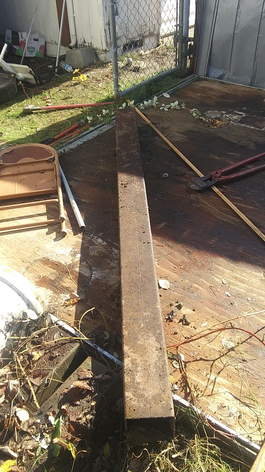 4 ,8 ft. Square steel beams 8in x8in wide 1/4 in thick need gone for ...
