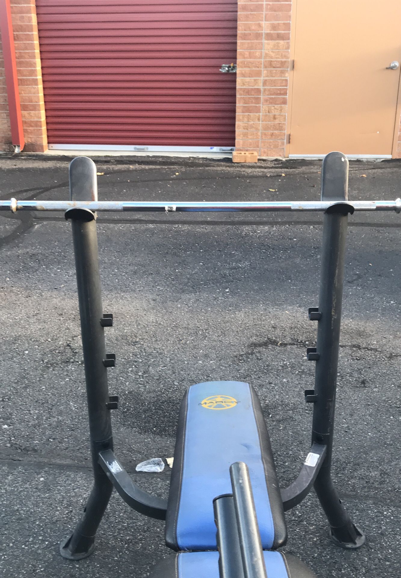 Marcy weight bench with bar and weights for Sale in Highlands Ranch, CO ...