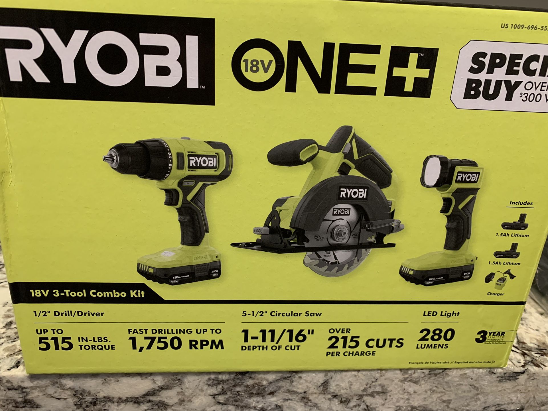 Brand New Sealed In Box Ryobi One + 3 Tool Combo Set for Sale in Mesa ...