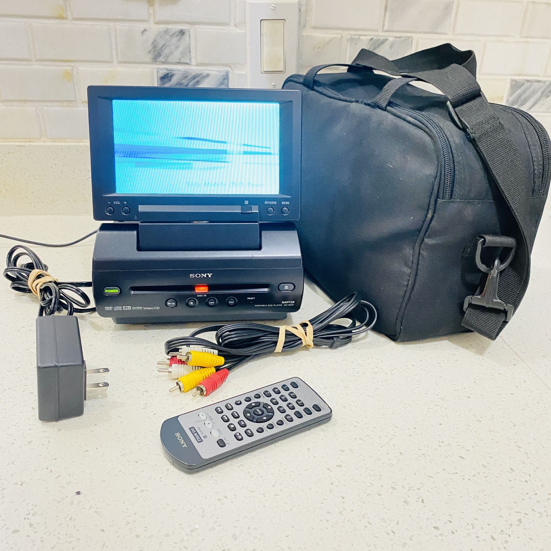 SONY MV-65ST 6.5" Portable DVD Player DVD/CD/MP3 w/ Remote & Adapter ...