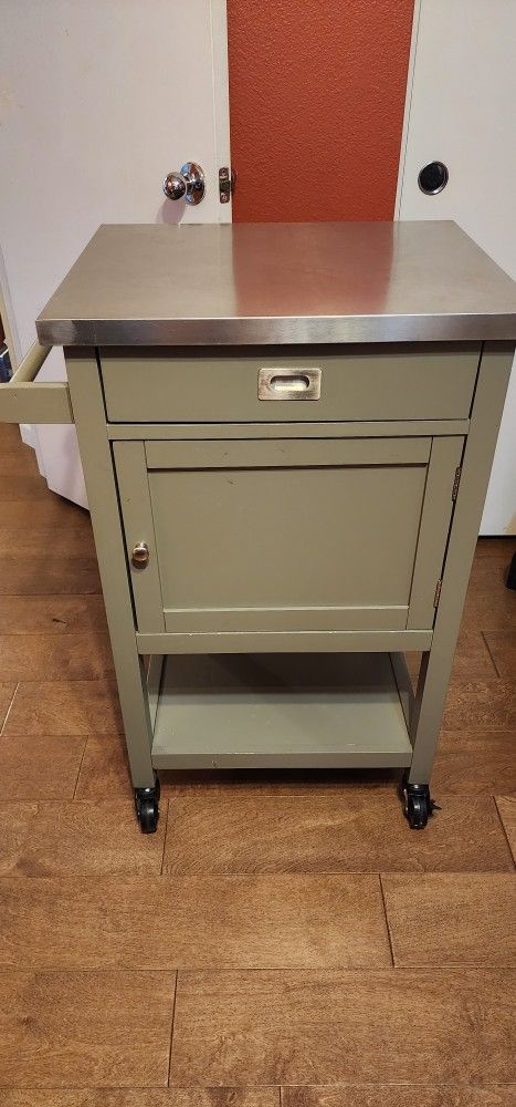 Annily 26'' Wide Rolling Kitchen Cart with Stainless Steel Top for Sale ...