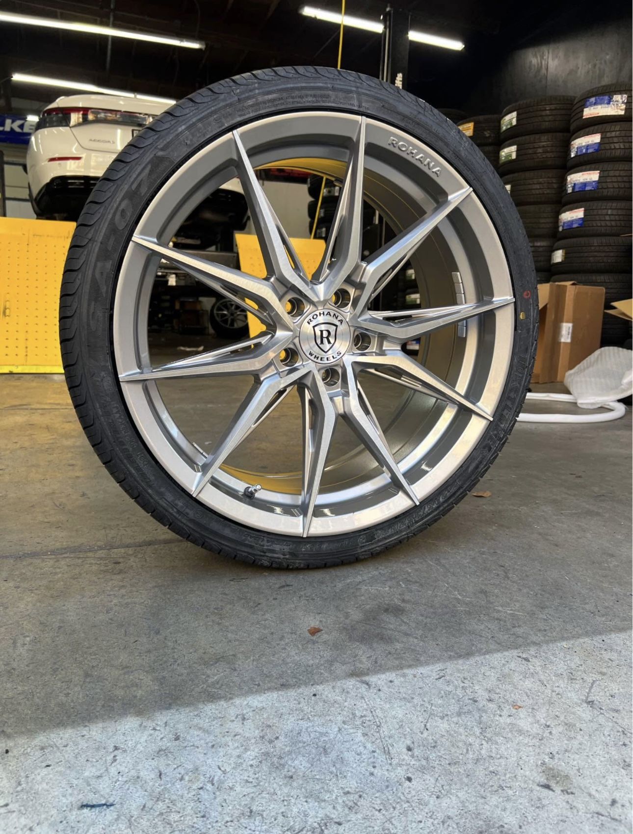 Rohana RFX13 20x9 Brushed Tiranium Wheels 245/35R20 Westalke All Season ...