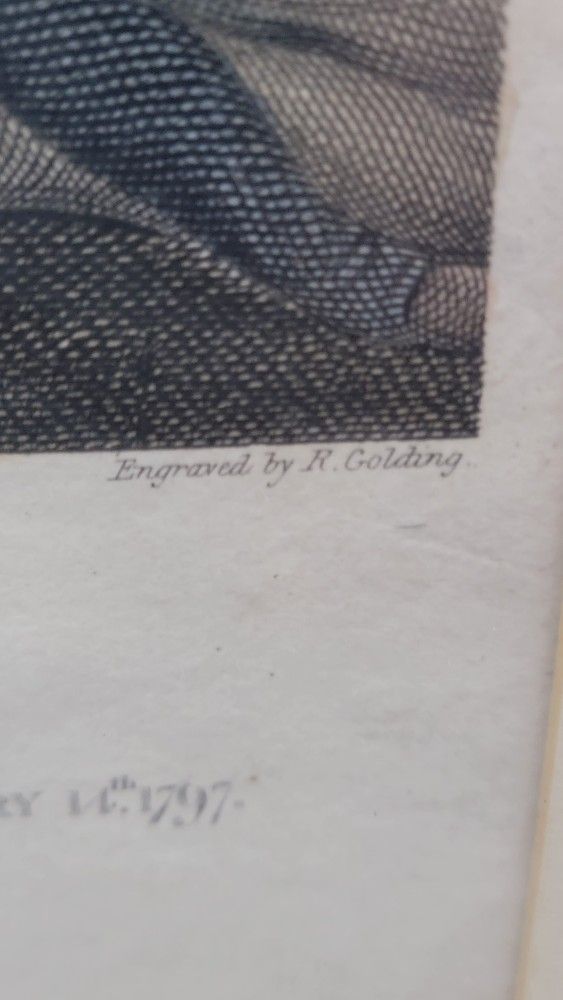 ANTIQUE 1808 ENGRAVING BY CADELL&DAVIS - SCULPTED BY JOHN GOLDING ...