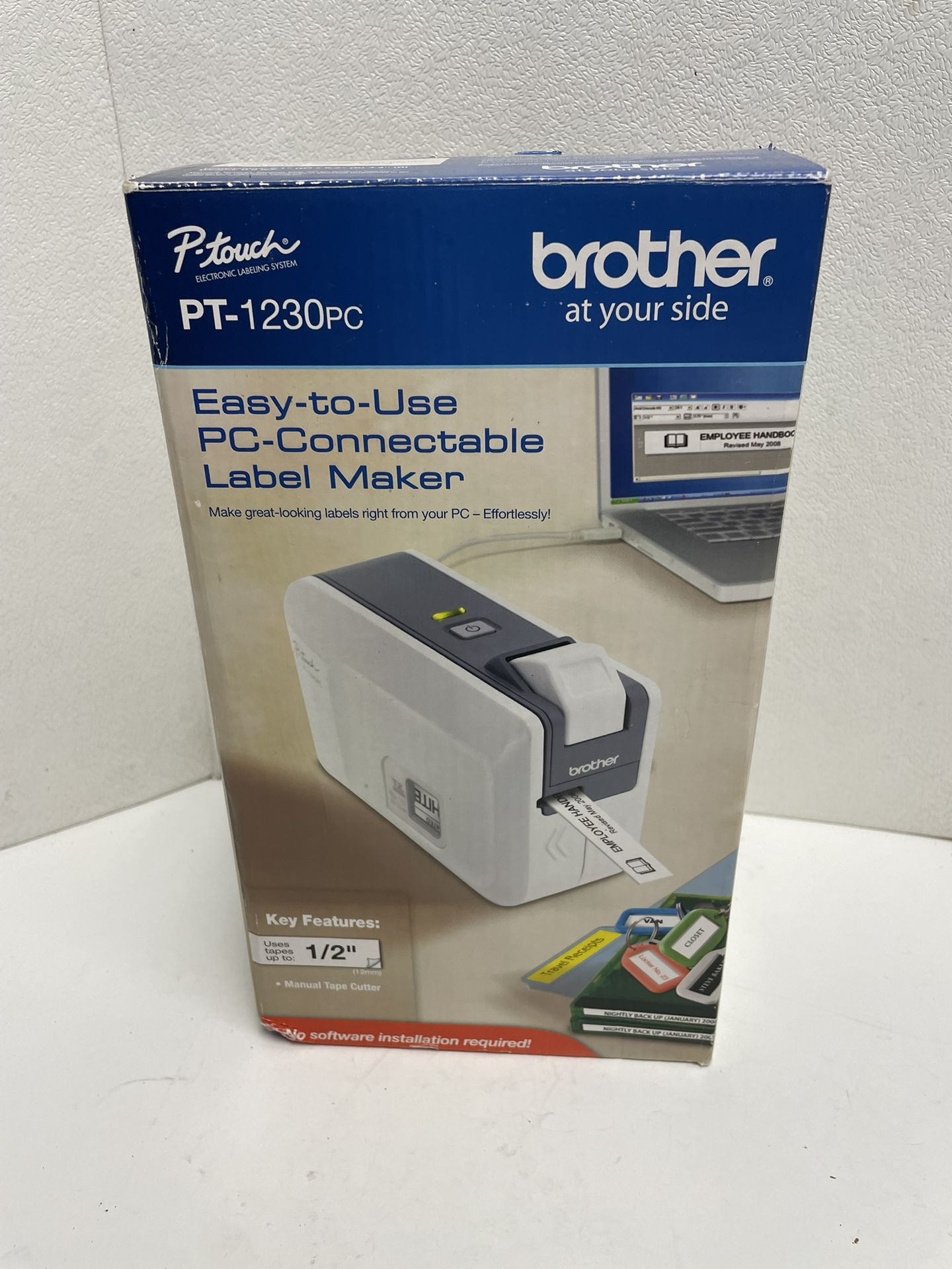 NEW Brother P-Touch PC Connectable Label Maker PT-1230PC for Sale in ...