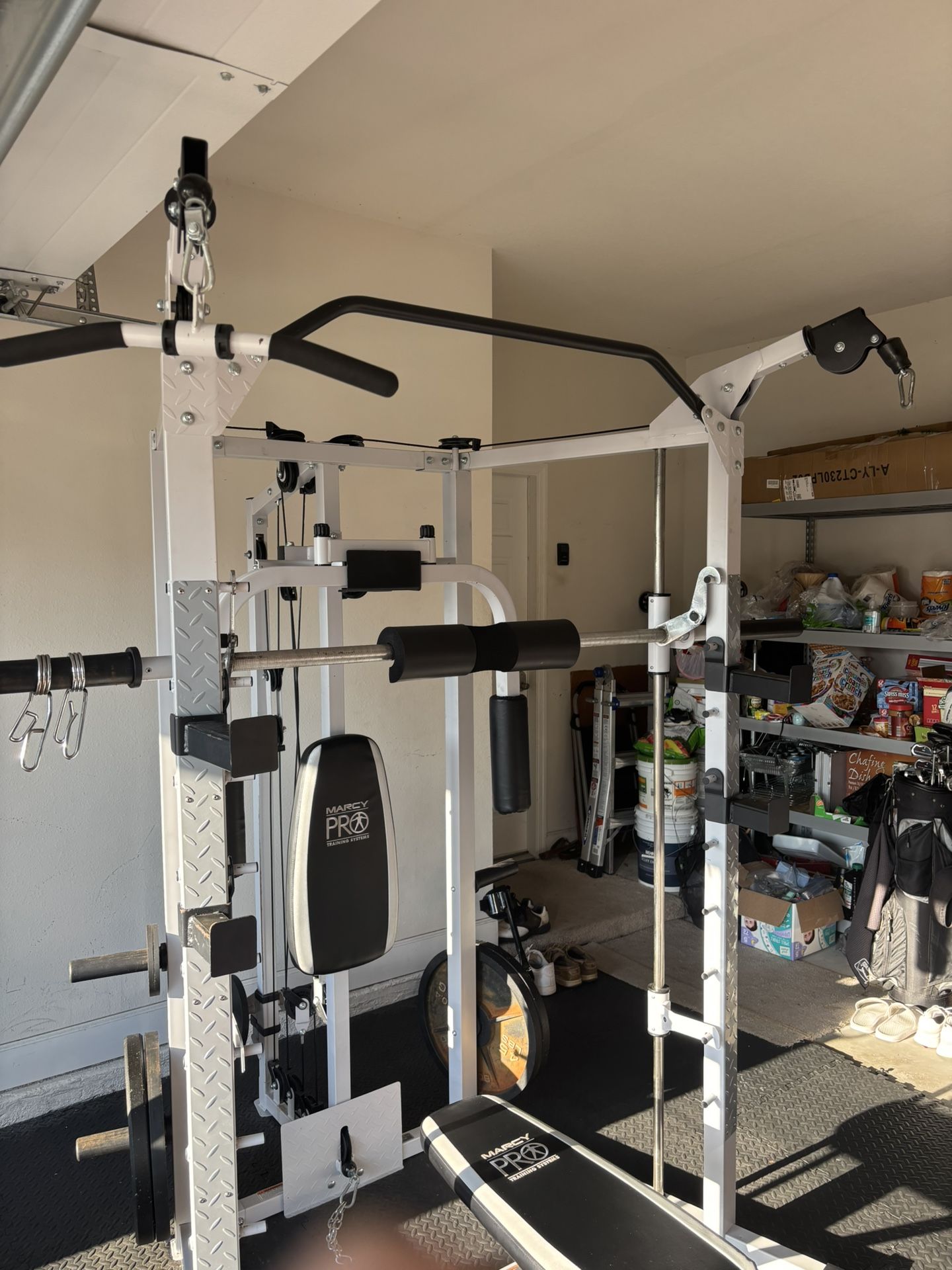 Marcy Pro Total Gym & Flat/Incline/Decline Bench Press for Sale in ...