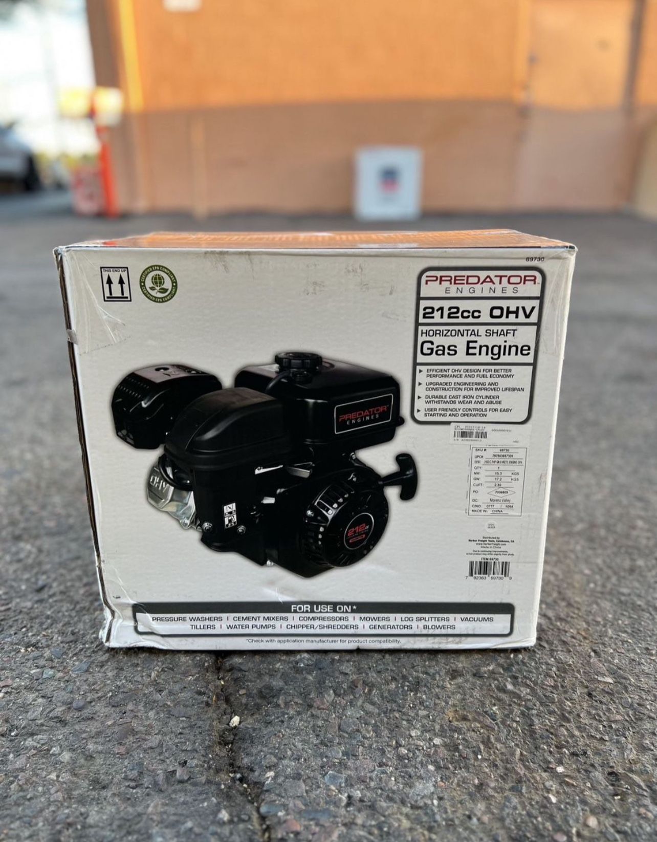 Brand New Sealed Box Predator 212 6.5HP Engine 212CC Mini Bike Go Kart ...