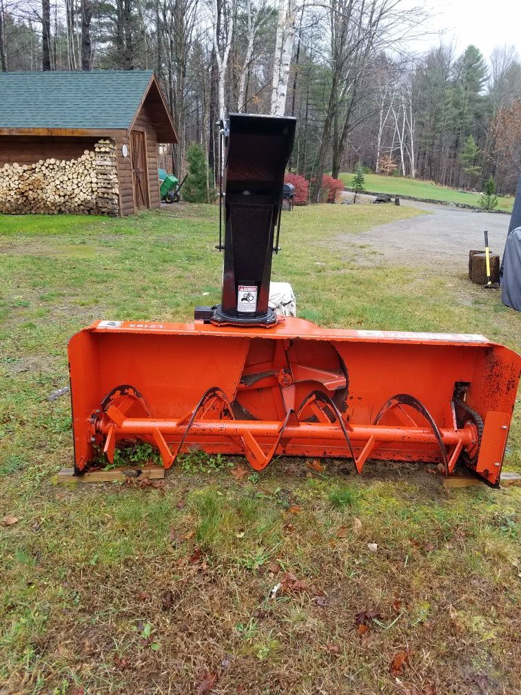 Kubota Front Mount Snowblower and subframe L2185 72" for Sale in ...