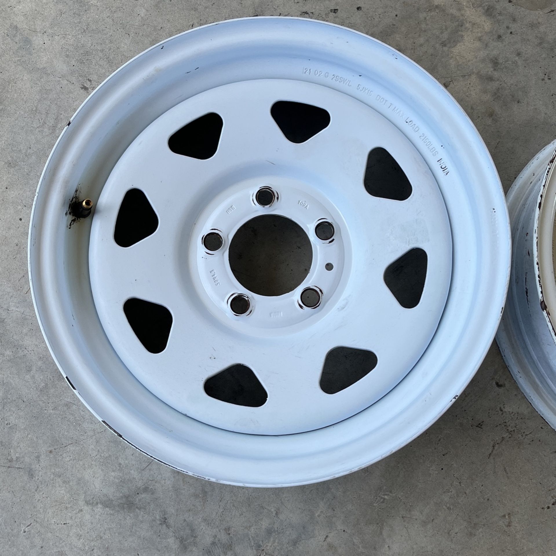 Two 15” Steel Trailer Rims 5 Lug 5/4 And A Half for Sale in Gibsonton ...
