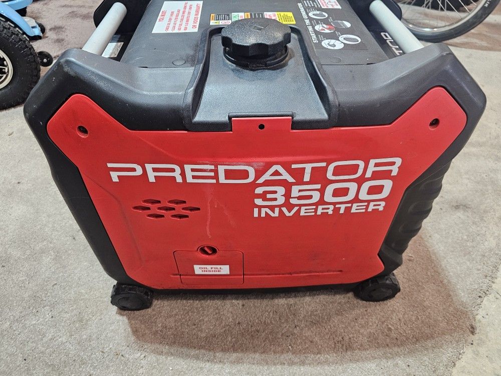 Generator Predator 3500 Inverter Quiet Runs Perfect for Sale in Olympia ...