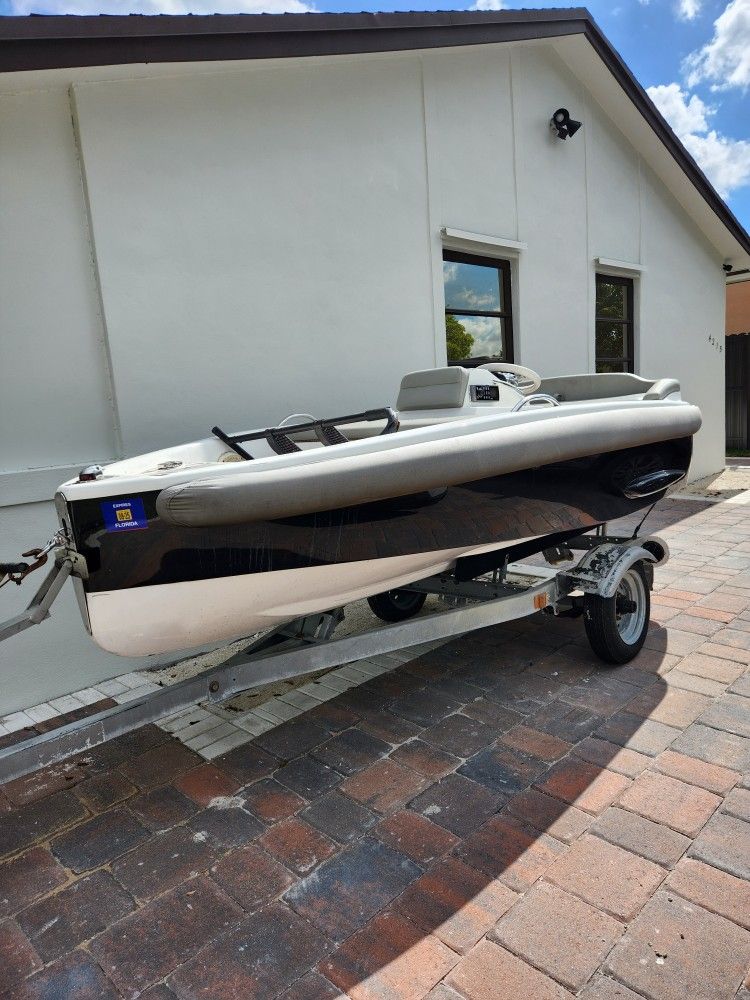Boat - Dinghy With Trailer for Sale in Miami, FL - OfferUp