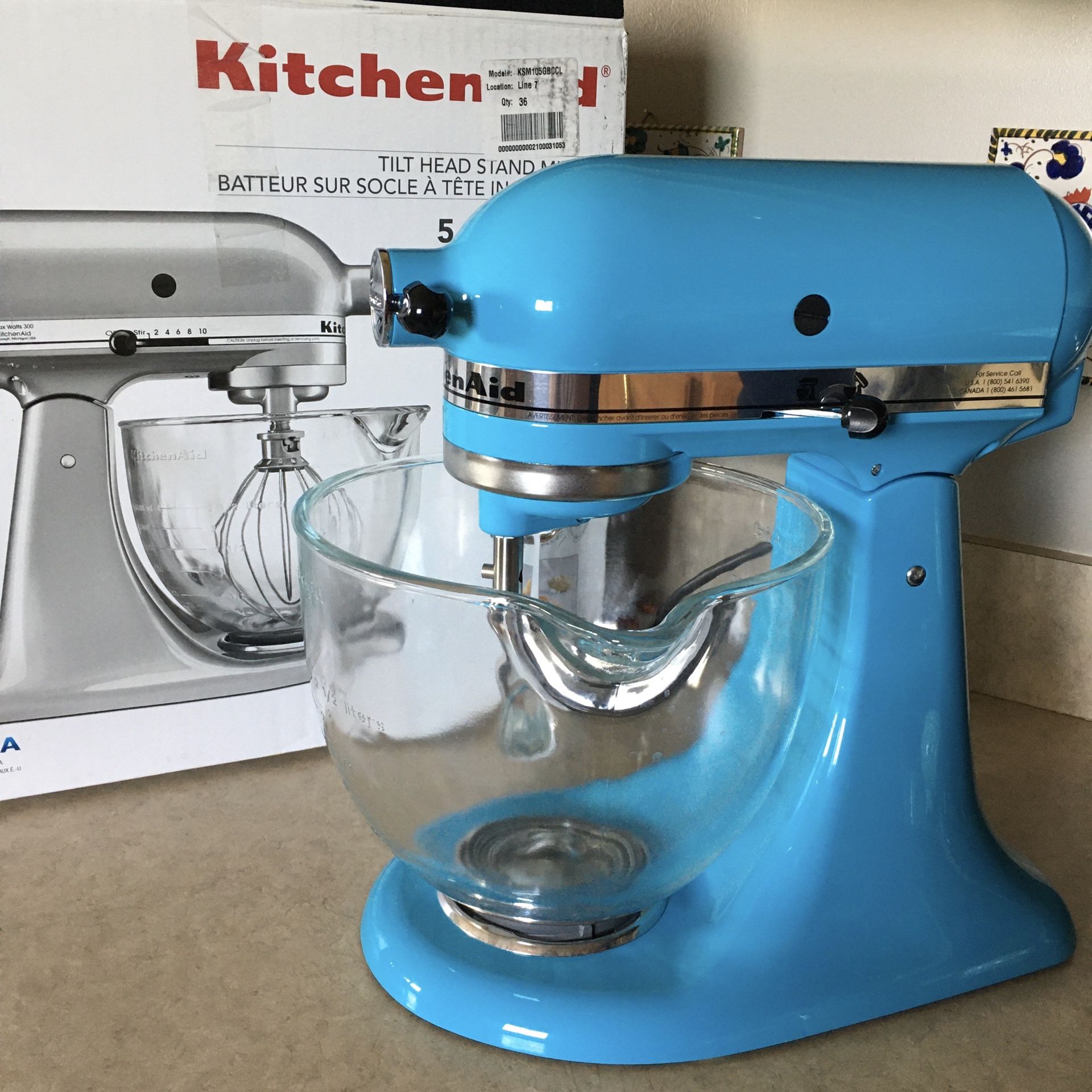 KitchenAid Artisan (5 quart) Design I Series Mixer in "Crystal Blue ...