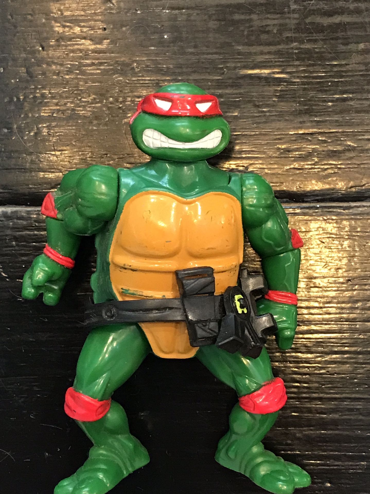 VTG Teenage Mutant Ninja Turtles 1991 Raphael Action Figure w/ Belt in ...