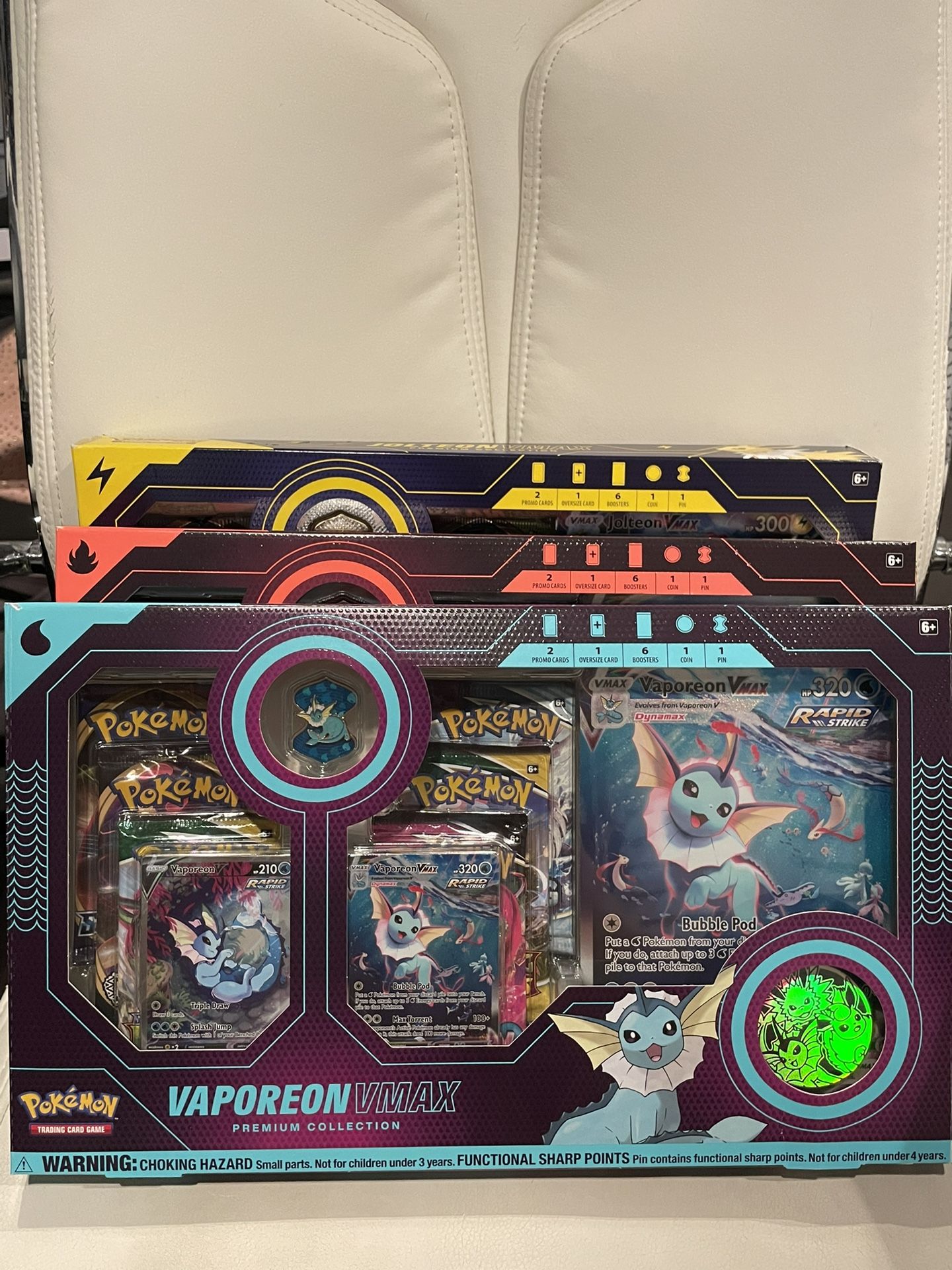 Pokemon TCG Eevee Evolution VMAX Premium Collection Set of 3 boxes for ...