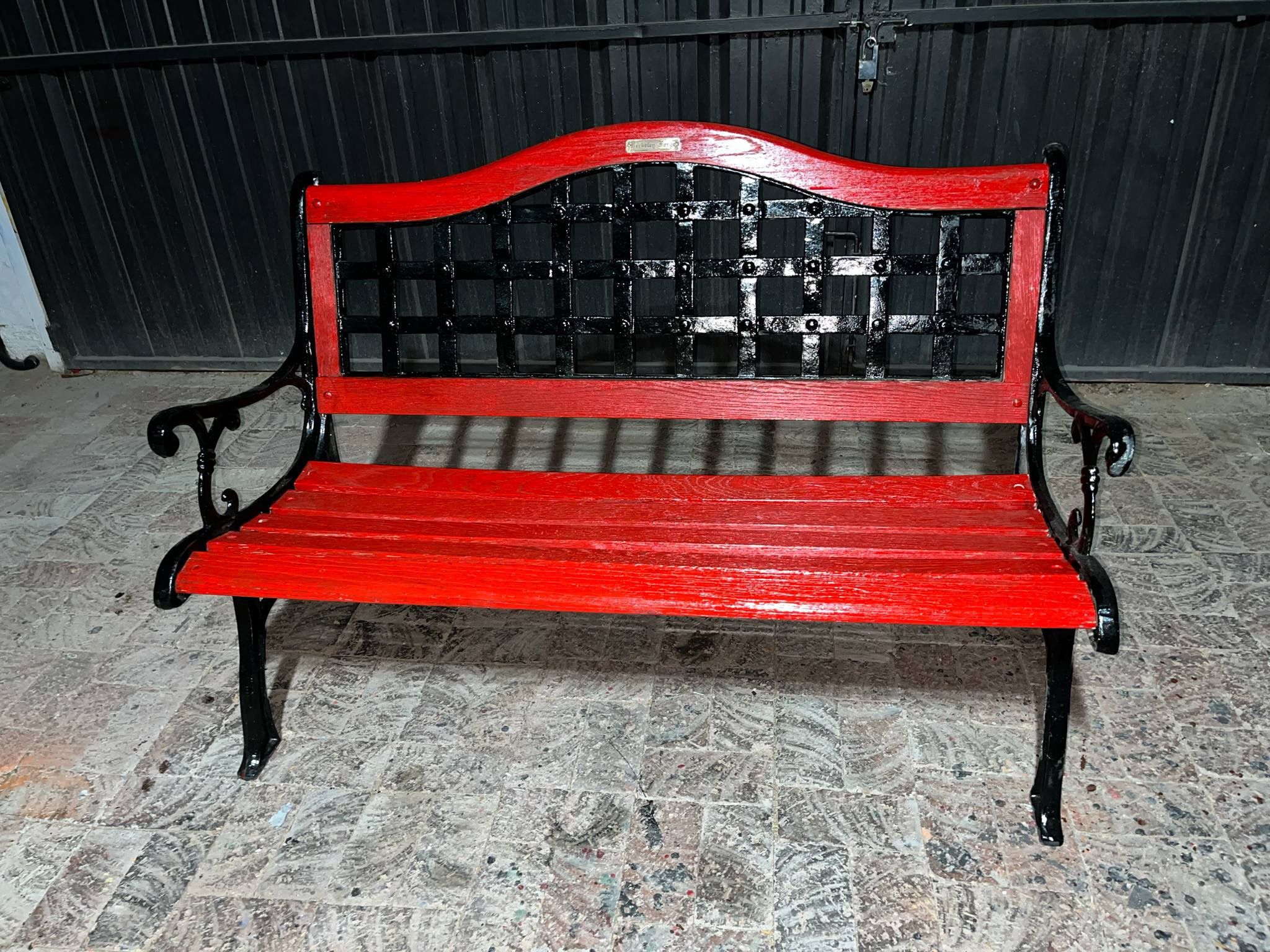 Berkeley Forge Heavy-duty Wood/Metal Patio Garden Bench for Sale in ...