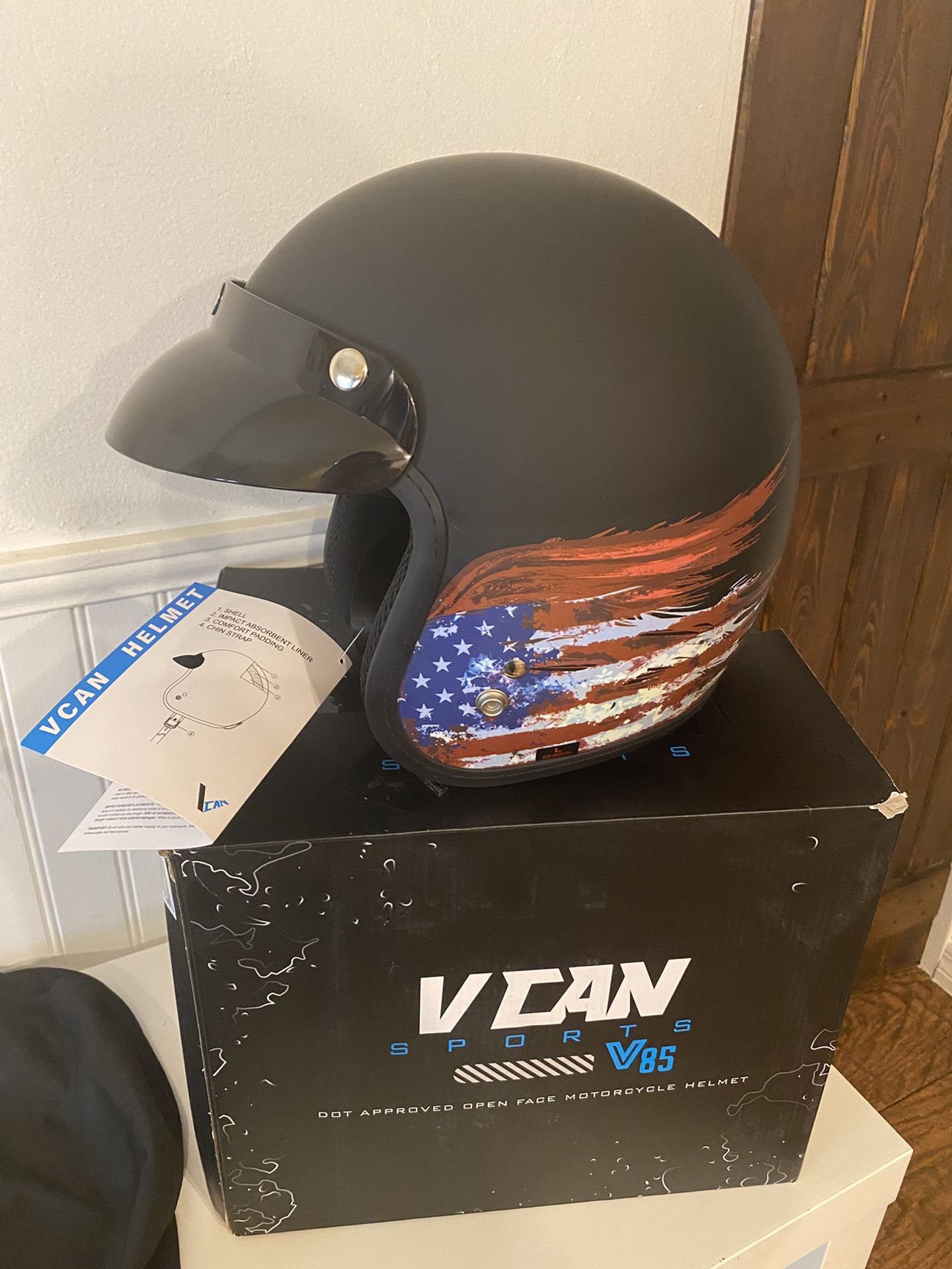 Brand New Motorcycle Helmet VCAN V85 Size Large Cash Only Look At My ...