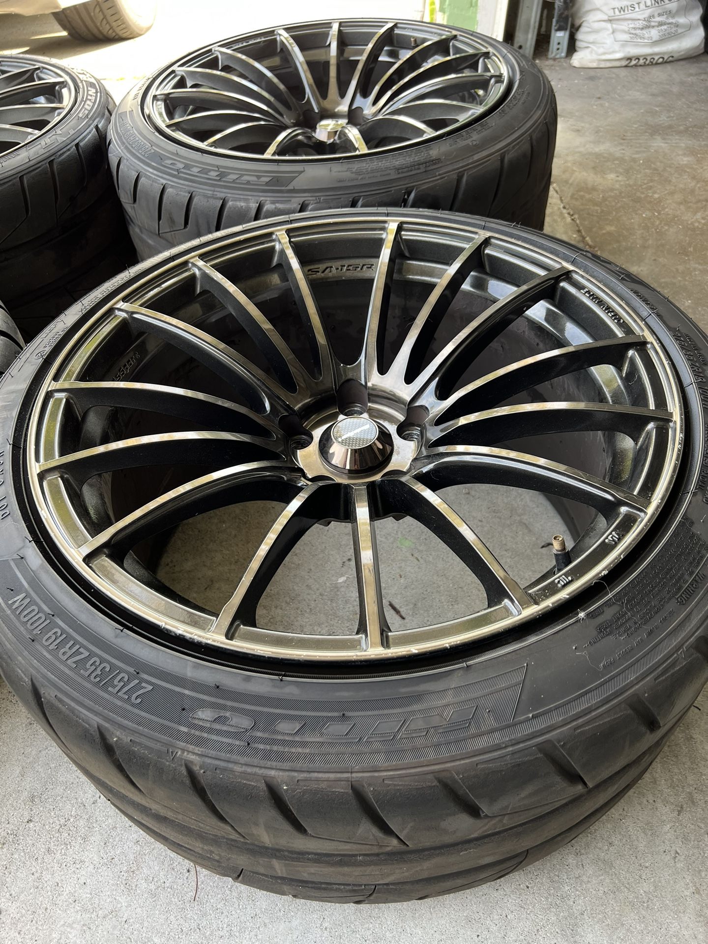 WedSport SA15R JDM Wheels 19x9.5 19x10.5 5x114.3 NT05 Lexus Is250 Is350 ...
