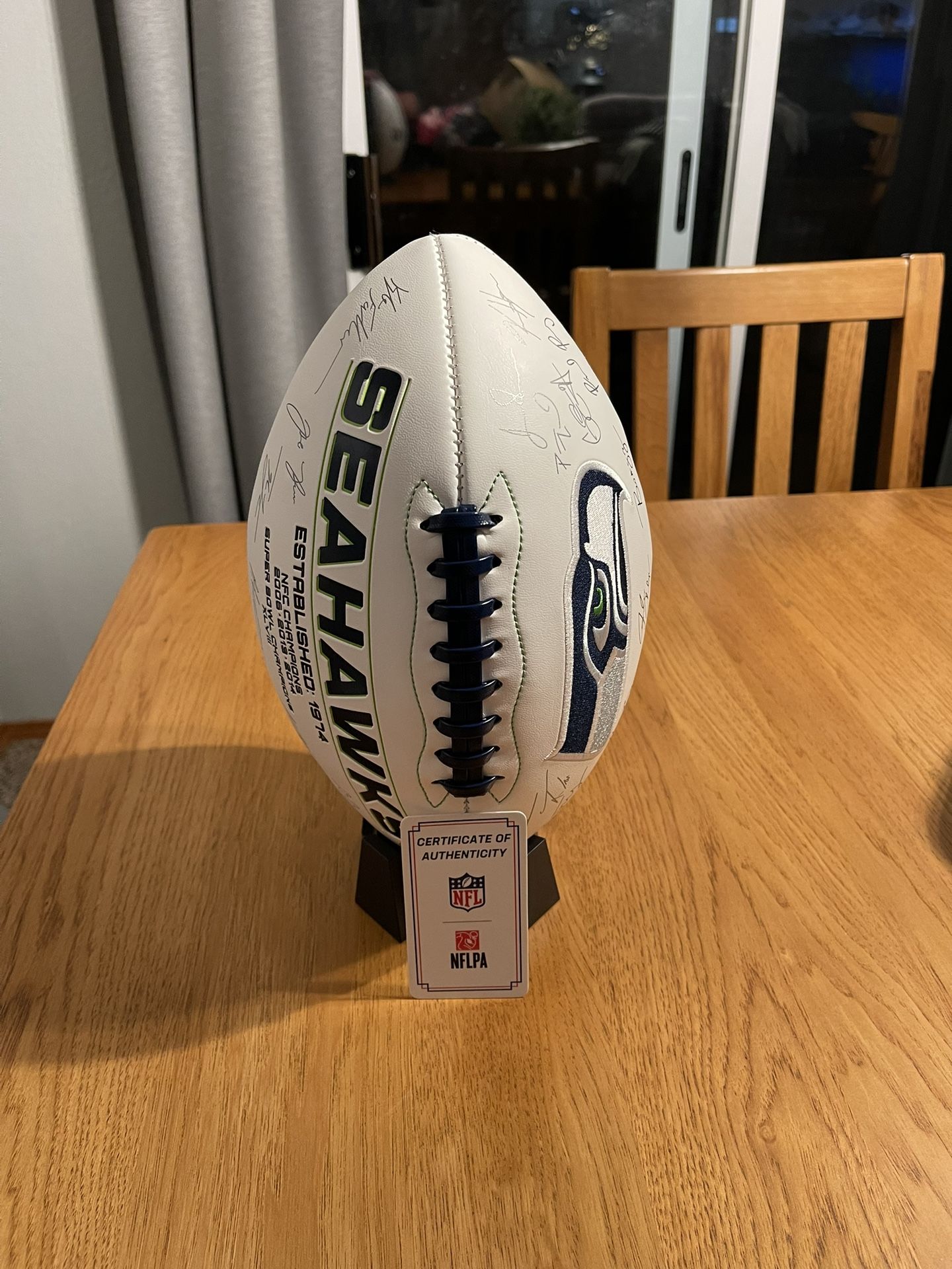 2021 SEATTLE SEAHAWKS NFL Rawlings Signature Football Limited Edition ...
