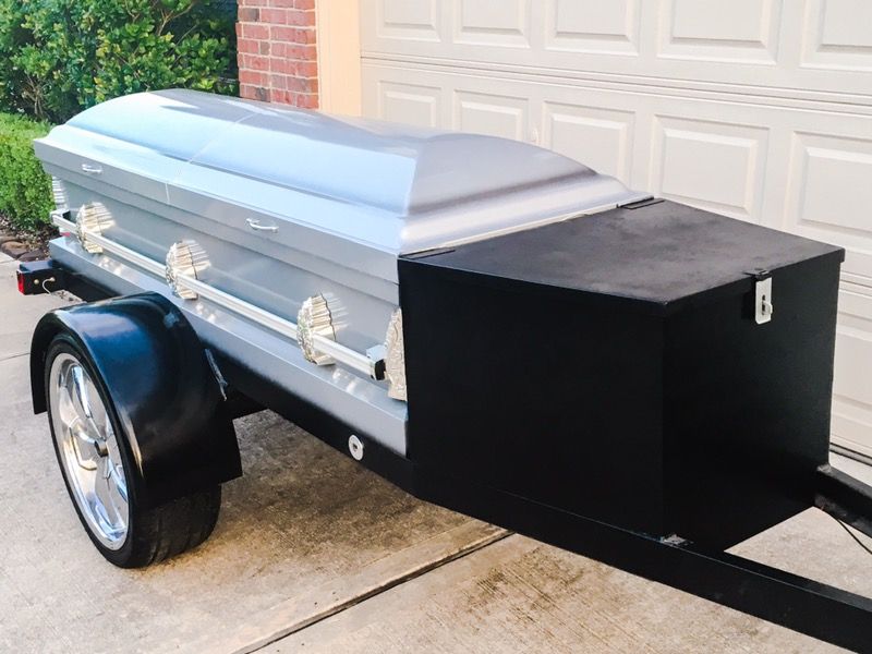 HALLOWEEN COFFIN/CASKET COOLER & GRILL TRAILER for Sale in Spring, TX ...