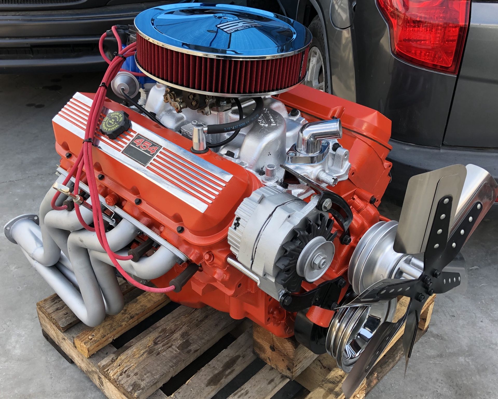 454 BBC 4 bolt main 7.4 turn key complete engine for Sale in Los ...