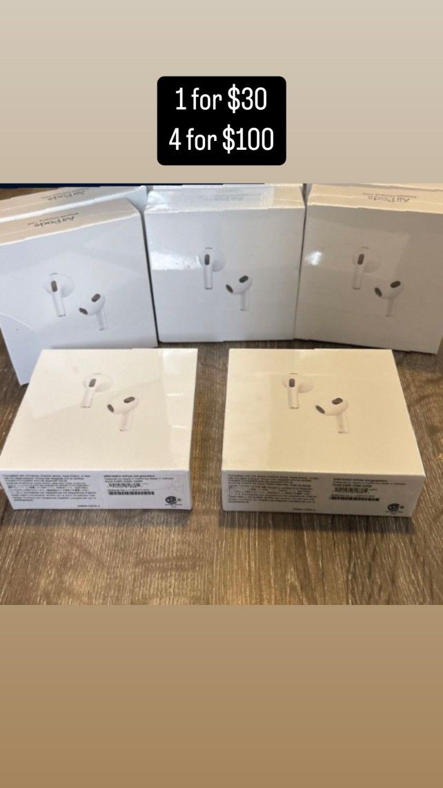 Brand New Apple AirPod Gen 3 Sealed for Sale in Fontana, CA - OfferUp