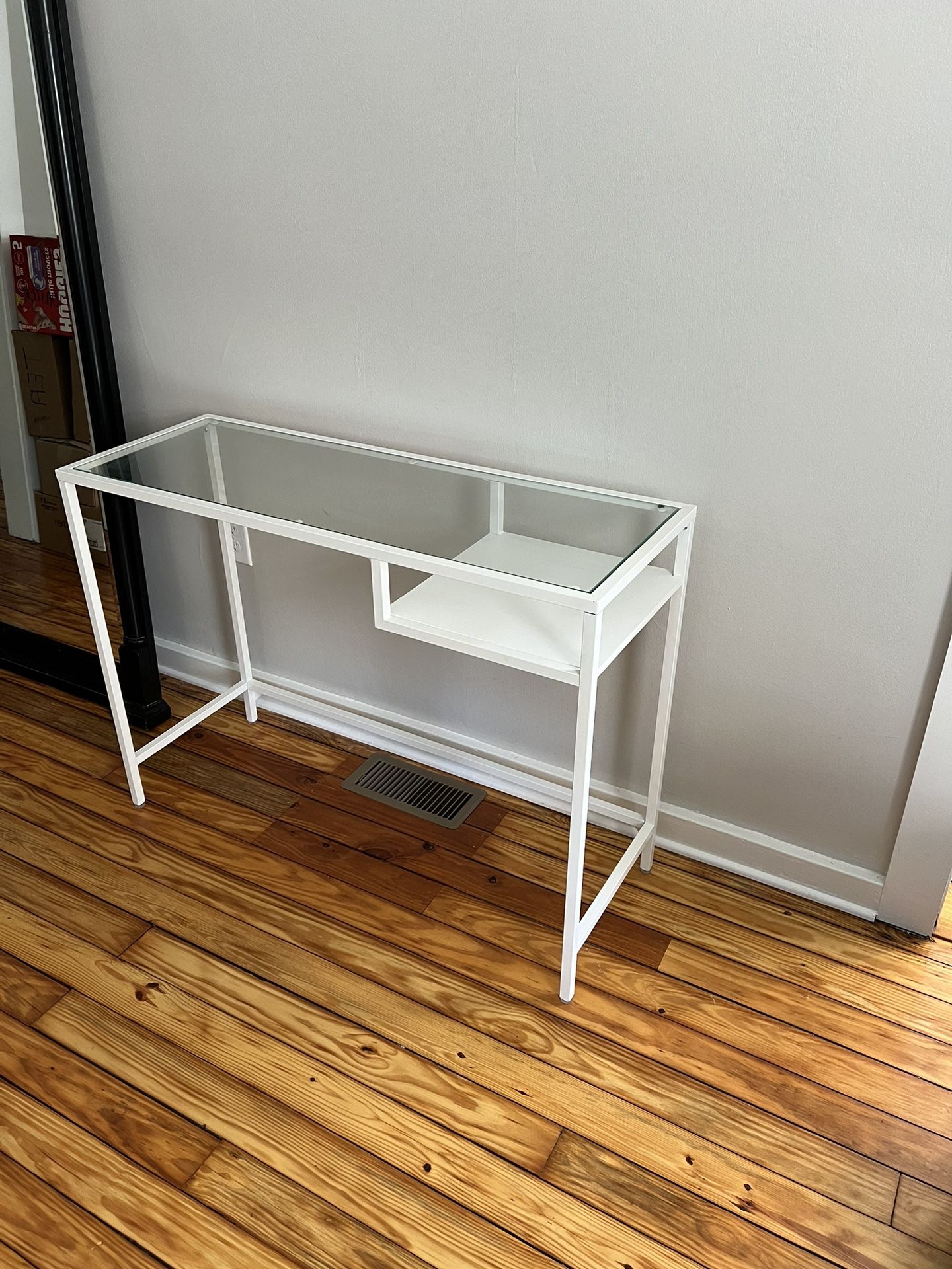 Moving Sale: IKEA white/ Glass laptop table for Sale in Erie, PA - OfferUp