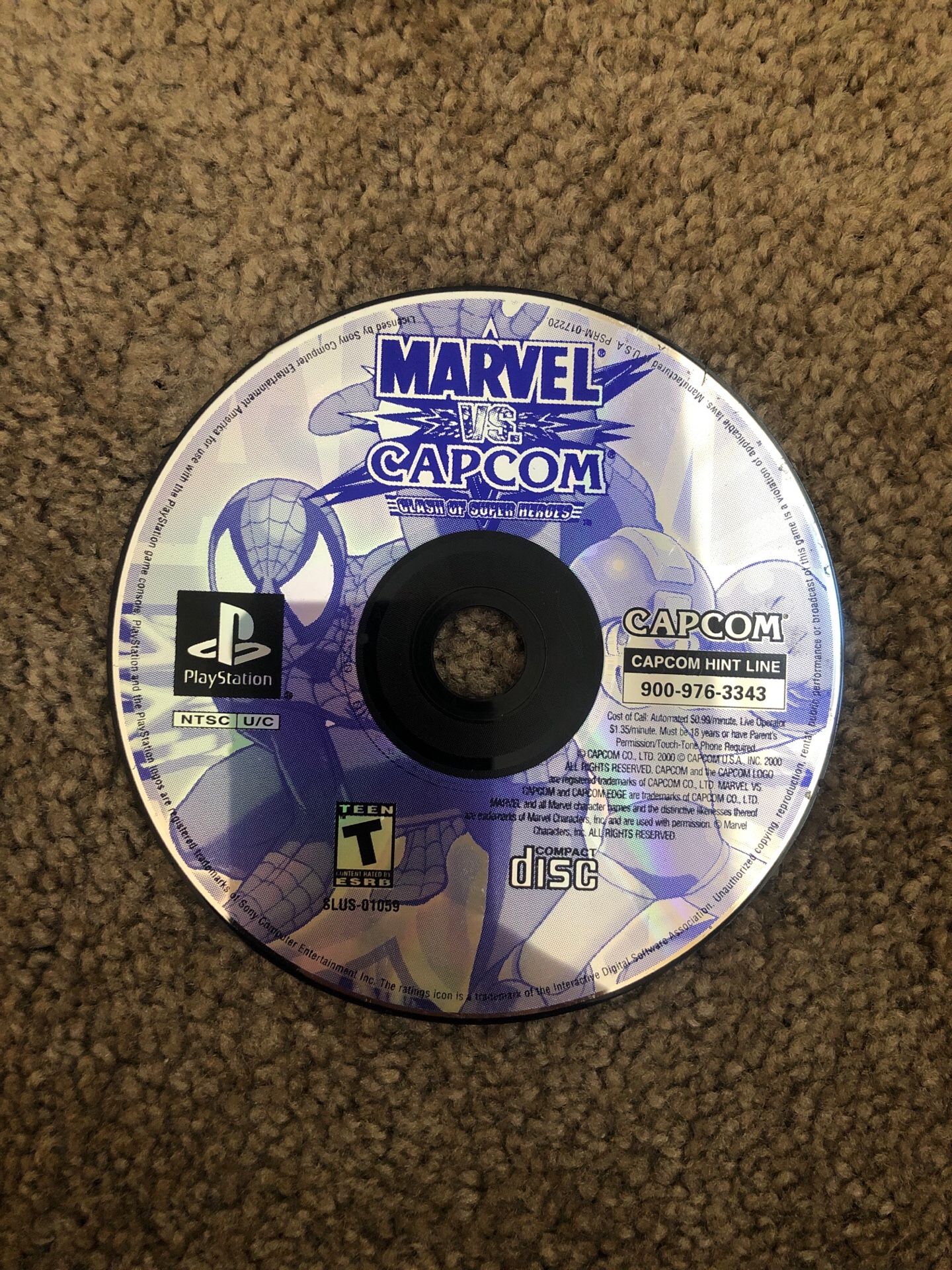 Marvel vs Capcom ps1 Disc only classic video game. for Sale in Chula ...