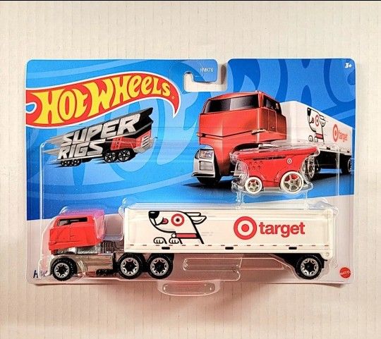 Hot Wheels 2022 Super Rigs Target Exclusive Bullseye's Big Rig w/ Aisle ...