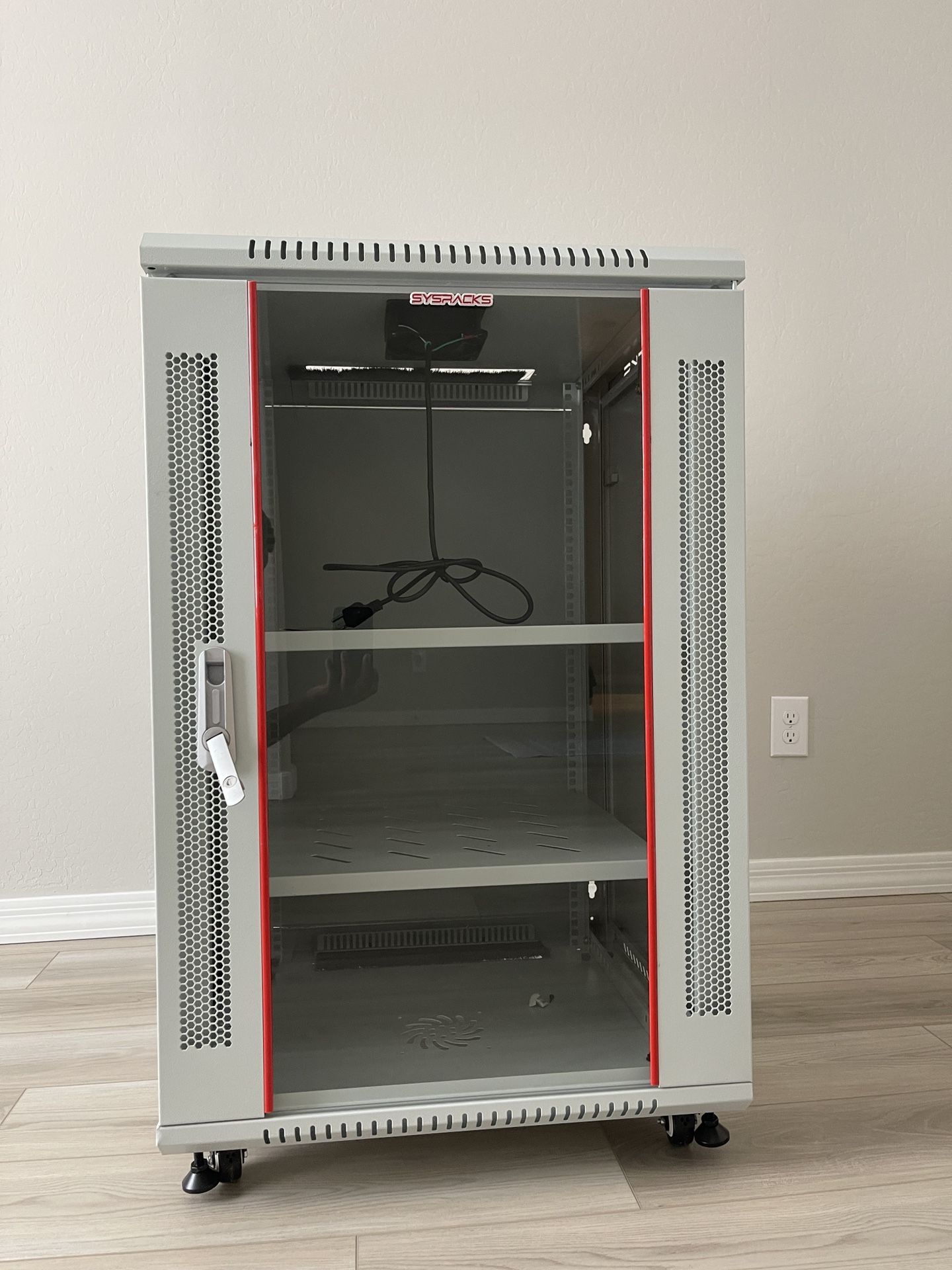 Sysracks 18U Wall Mount Gray IT Network Av Data Server Rack for Sale in ...