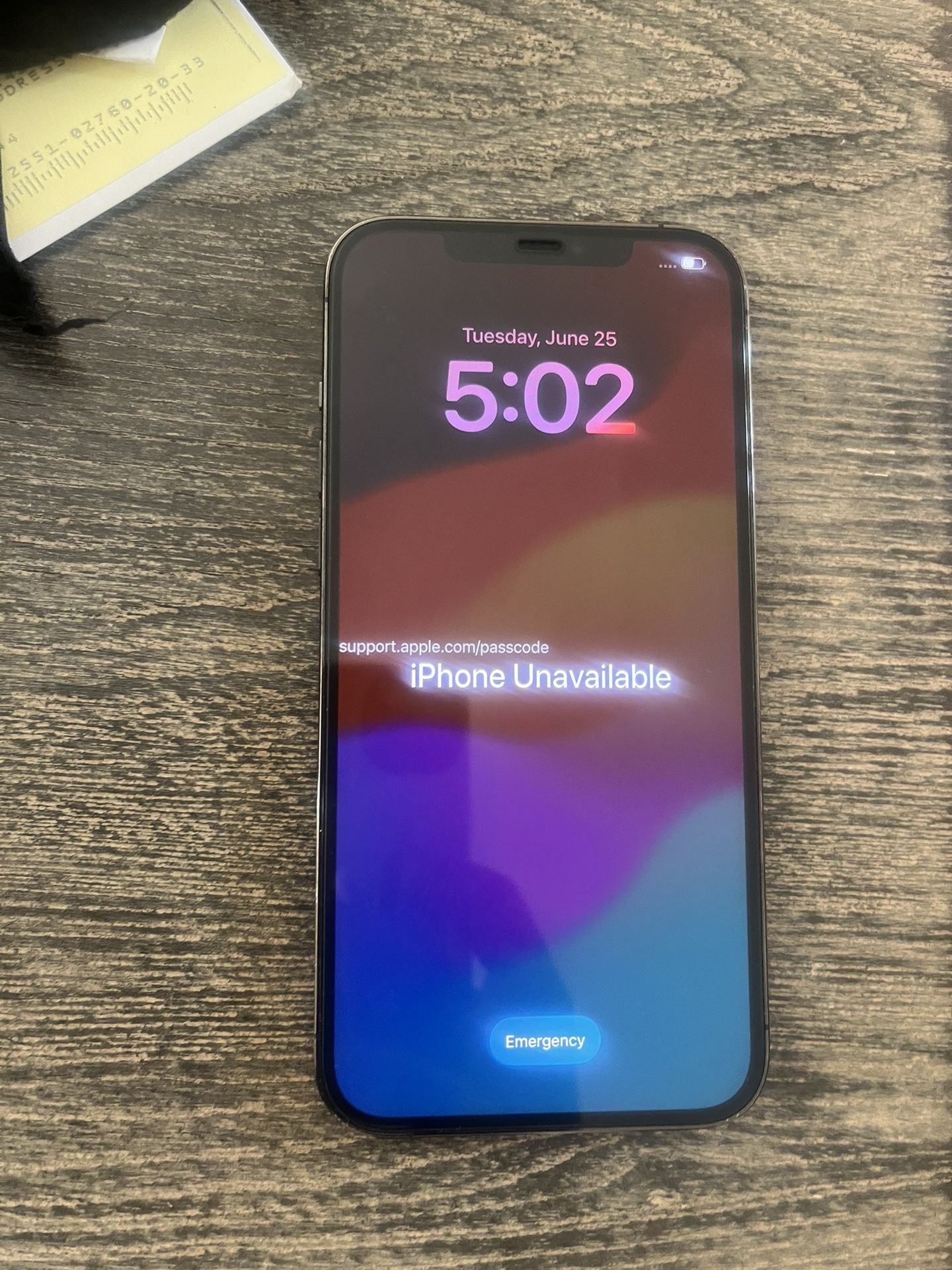 iphone 12 pro max 256gb (passcode locked) easy fix for Sale in Carteret ...