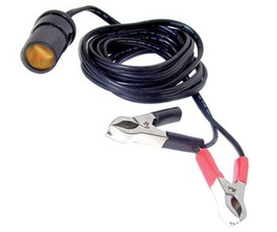 12V Receptacle Battery Clip Extension Clip 12 Volt Extension Cord for ...