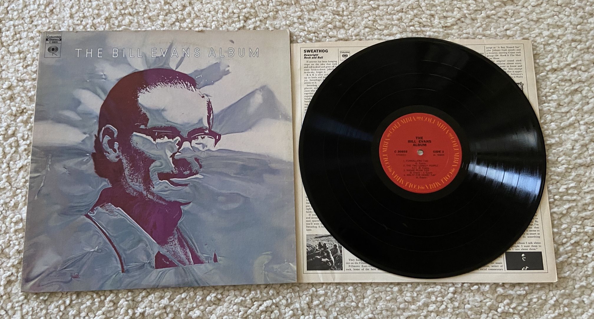 Bill Evans “The Bill Evans Album” Vinyl Lp 1971 Columbia Records Original 1st Press Nice Glossy ...