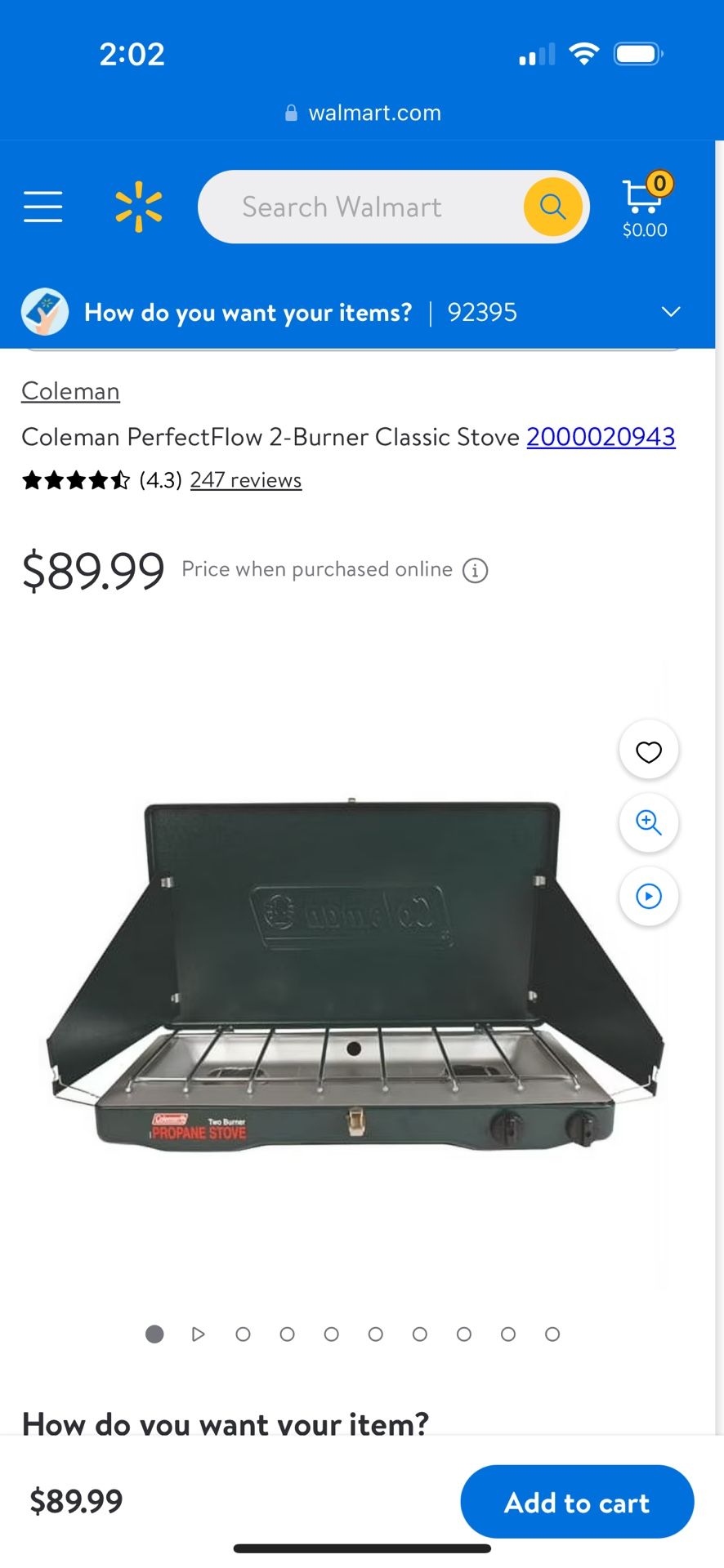 Coleman PerfectFlow 2-Burner Classic Stove for Sale in Victorville, CA ...