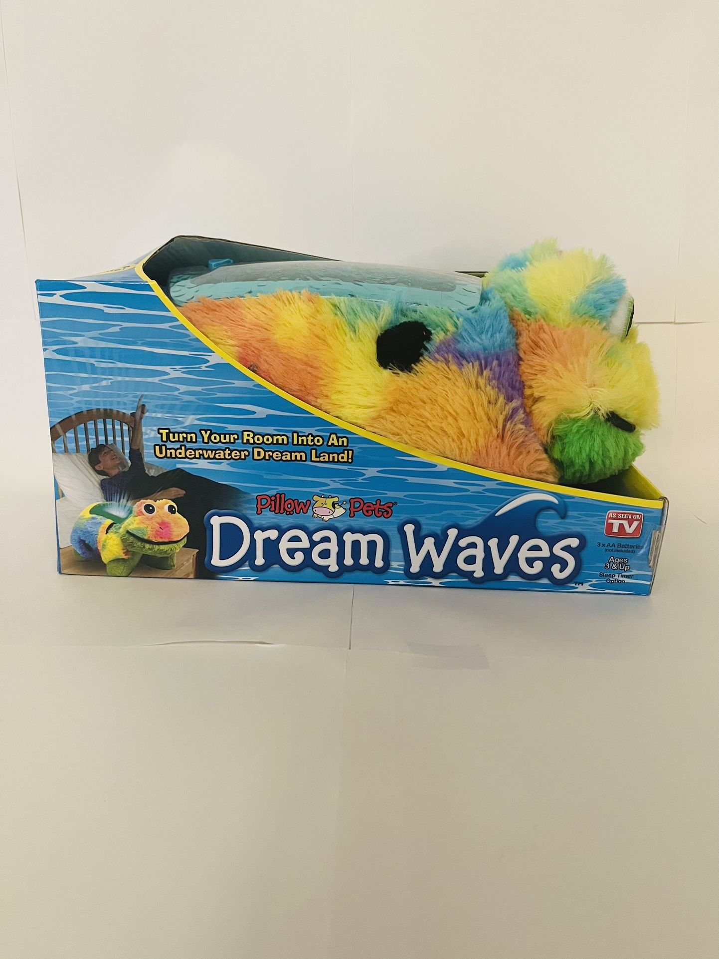 Brand New Pillow Pets Dream Waves Rainbow Frog Projector And Night Light for Sale in Renton, WA ...