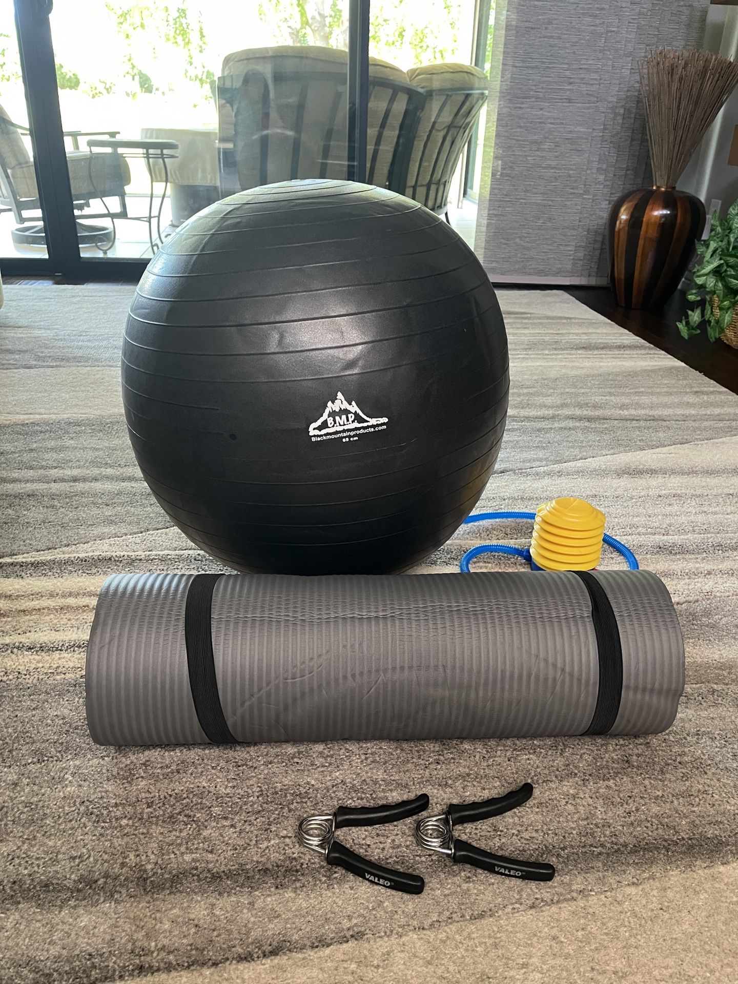 Exercise Ball, Mat And Grips for Sale in Scottsdale, AZ - OfferUp