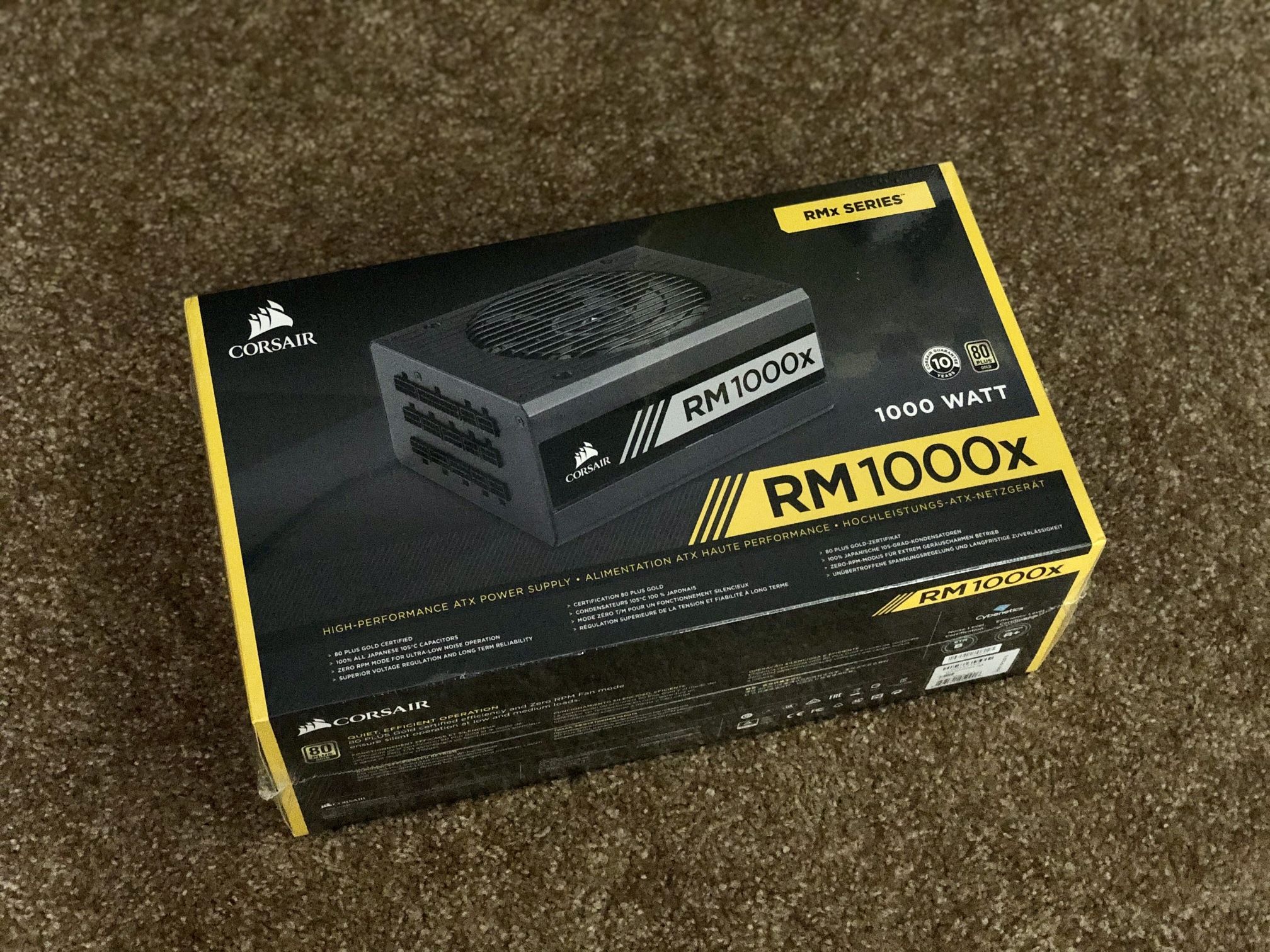 *NEW, SEALED* Corsair RM 1000x - 80+ 1000w Gold Modular PSU for Sale in ...