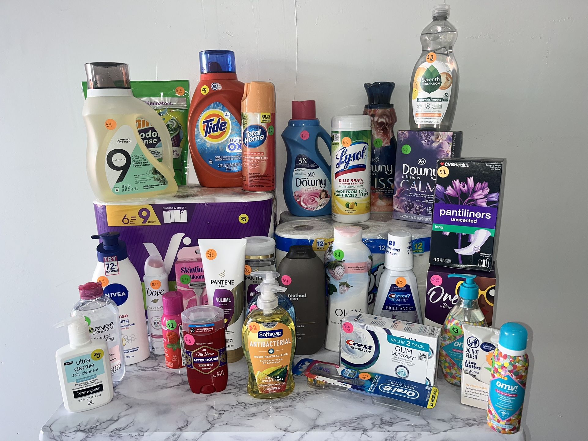 Household Bundle. ~~ Detergent, Personal, Feminine Care Etc…. for Sale ...