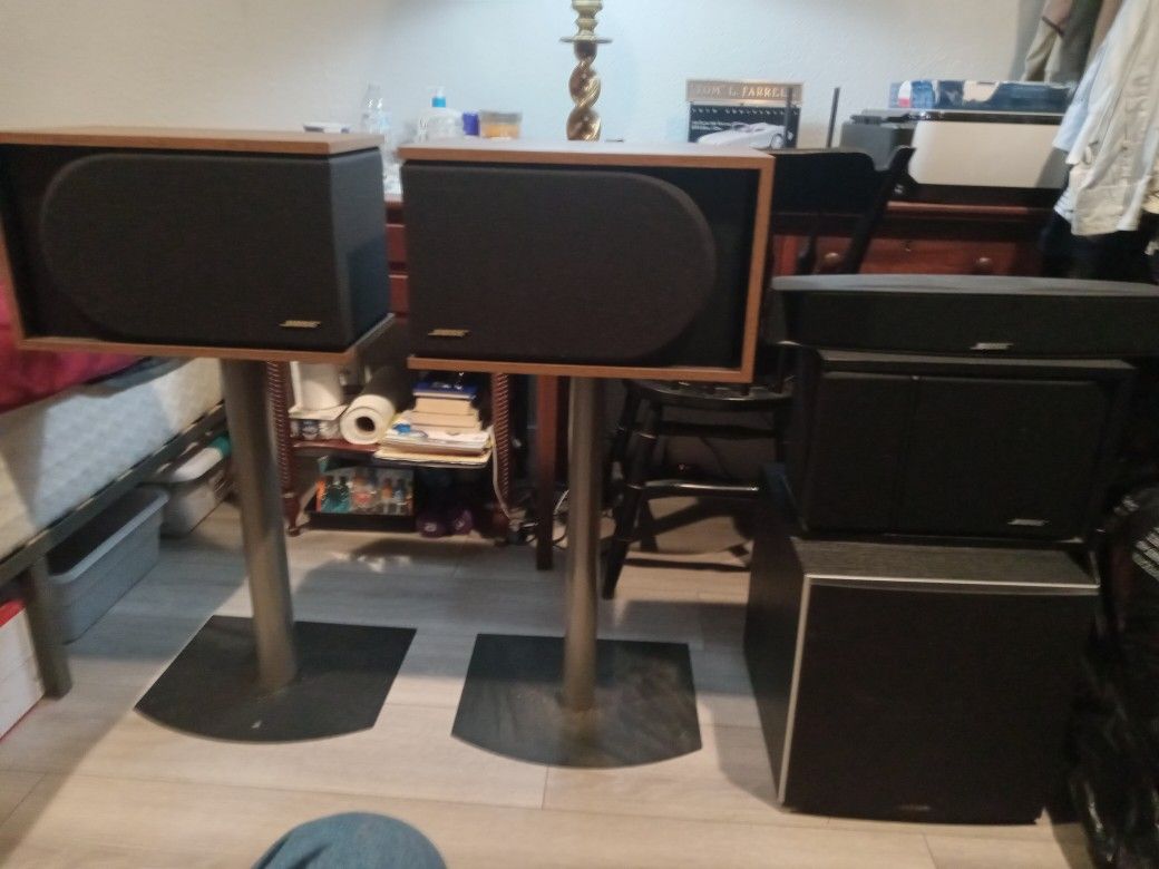 Bose Speakers, Bose Speaker Stands And Polk Powered Subwoofer for Sale ...