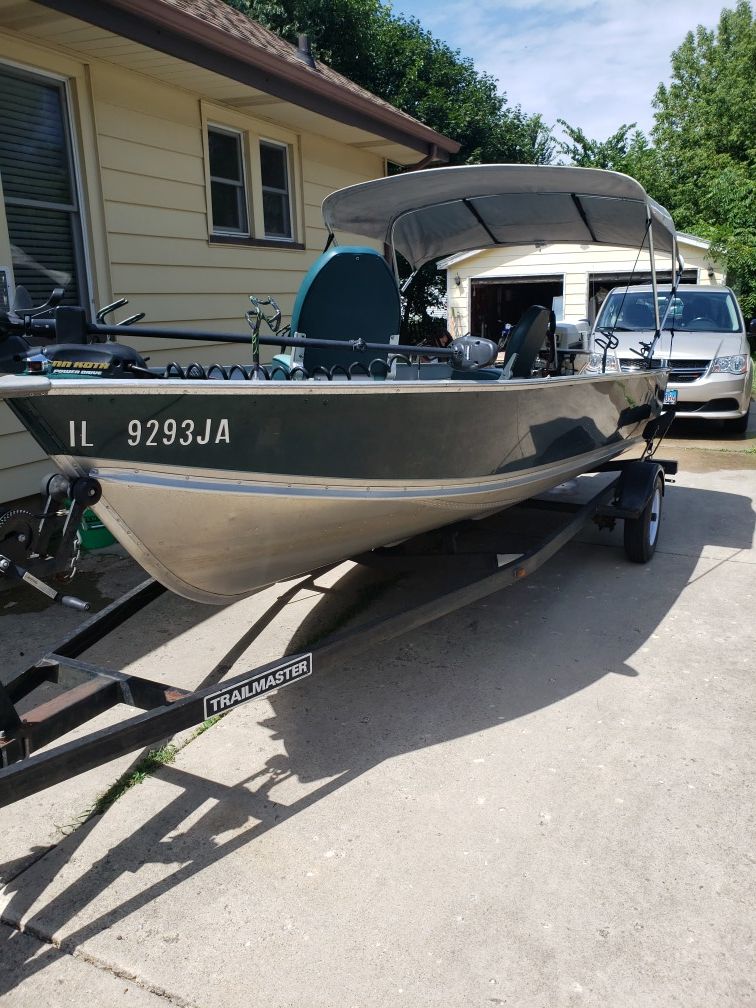 1997 16ft Lund Rebel Boat w/ 40hp Johnson Outboard for Sale in Batavia ...