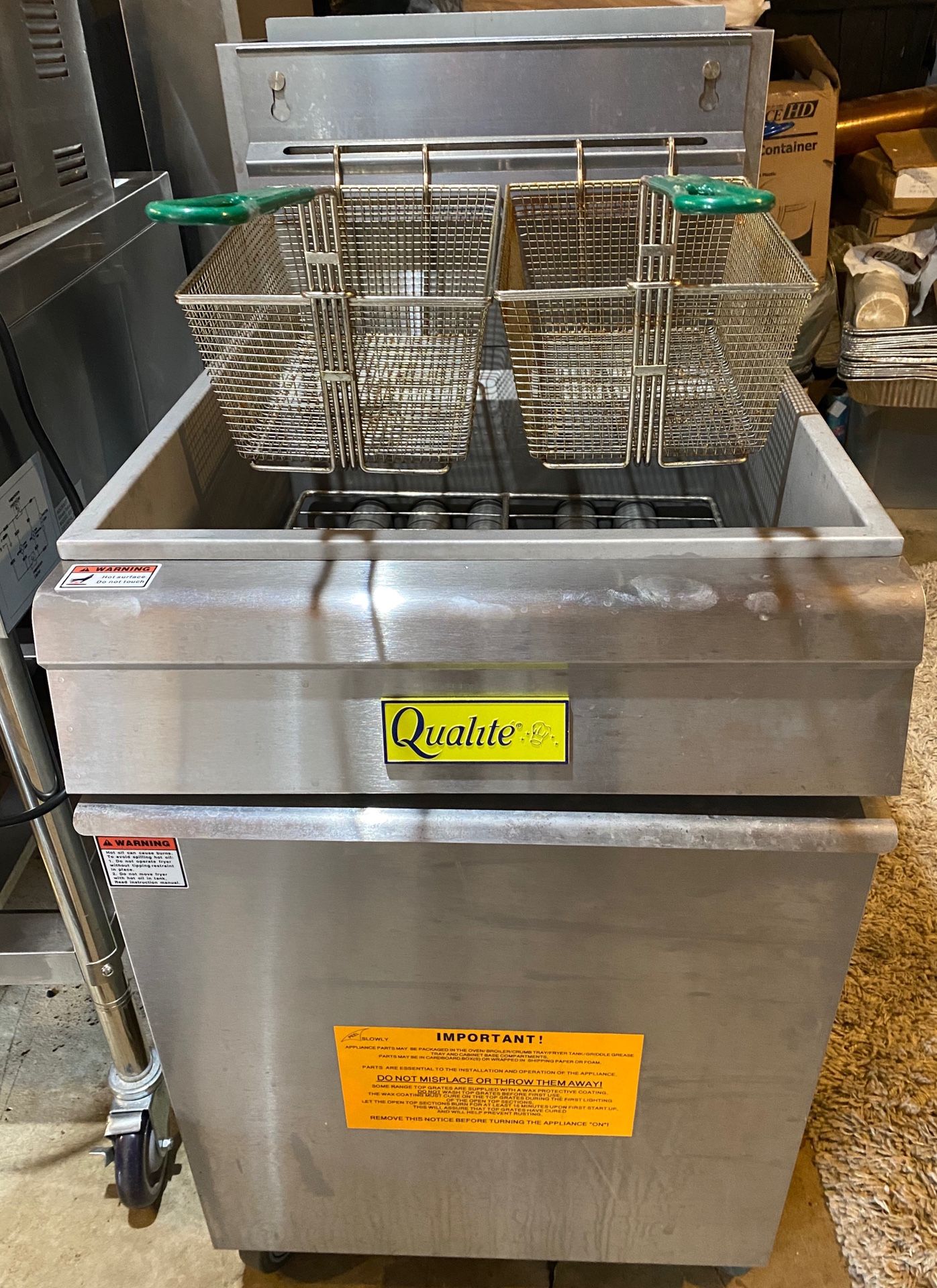 Qualite Commercial 80lb 150,000 Btu Natural Gas Fryer (new) for Sale in ...