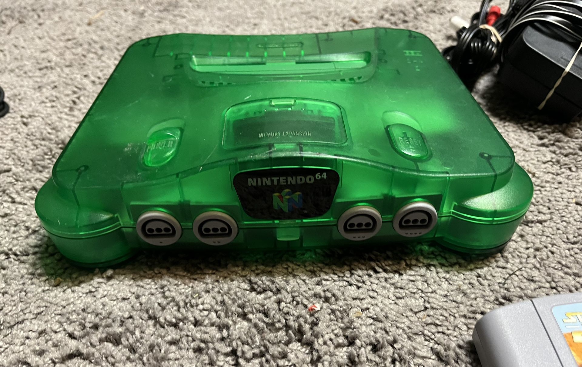 Nintendo 64 N64 Jungle Green Edition for Sale in Beaumont, CA - OfferUp