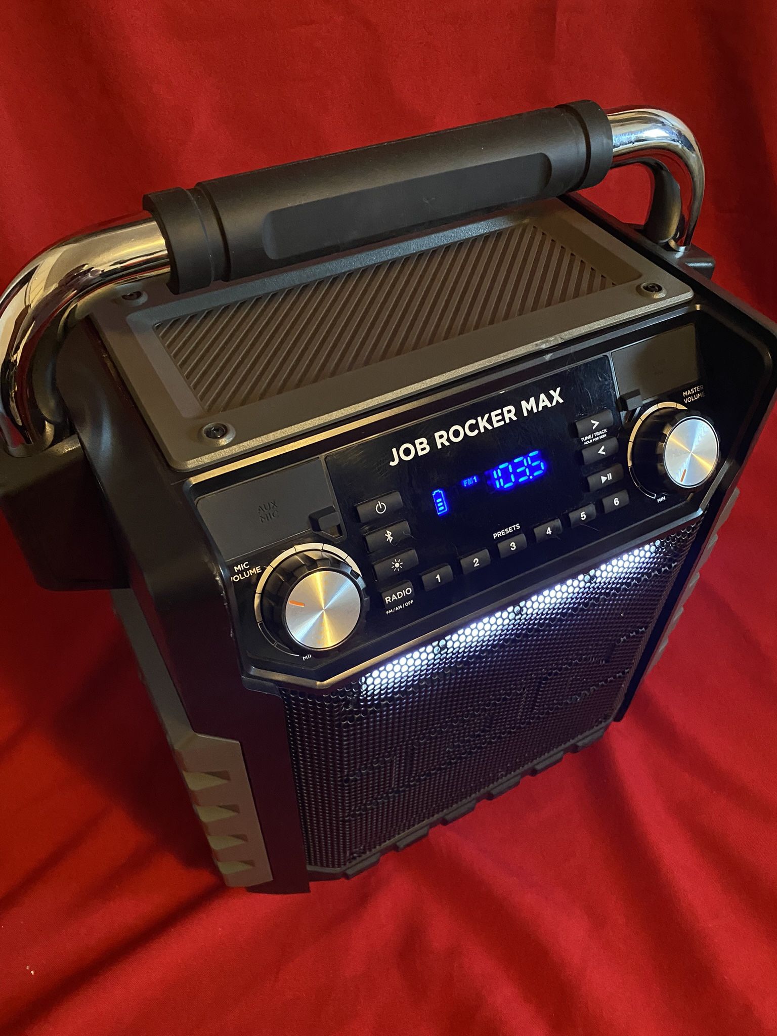 ION Job Rocker Max Bluetooth Portable Speaker w/LED Lights for Sale in ...