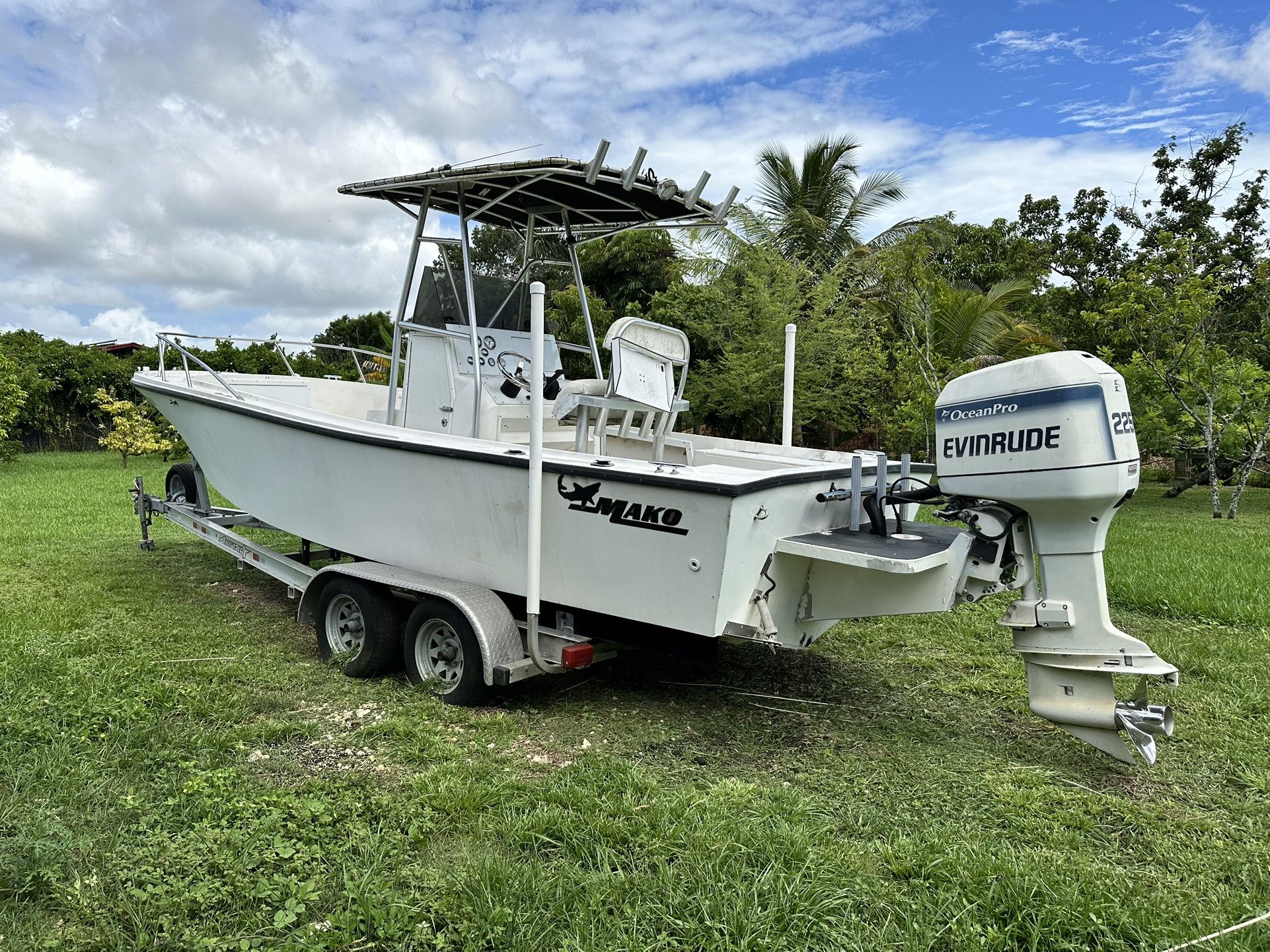 1980 Mako 23ft Center Console + 2014 Aluminum Trailer – Title in Hand ...