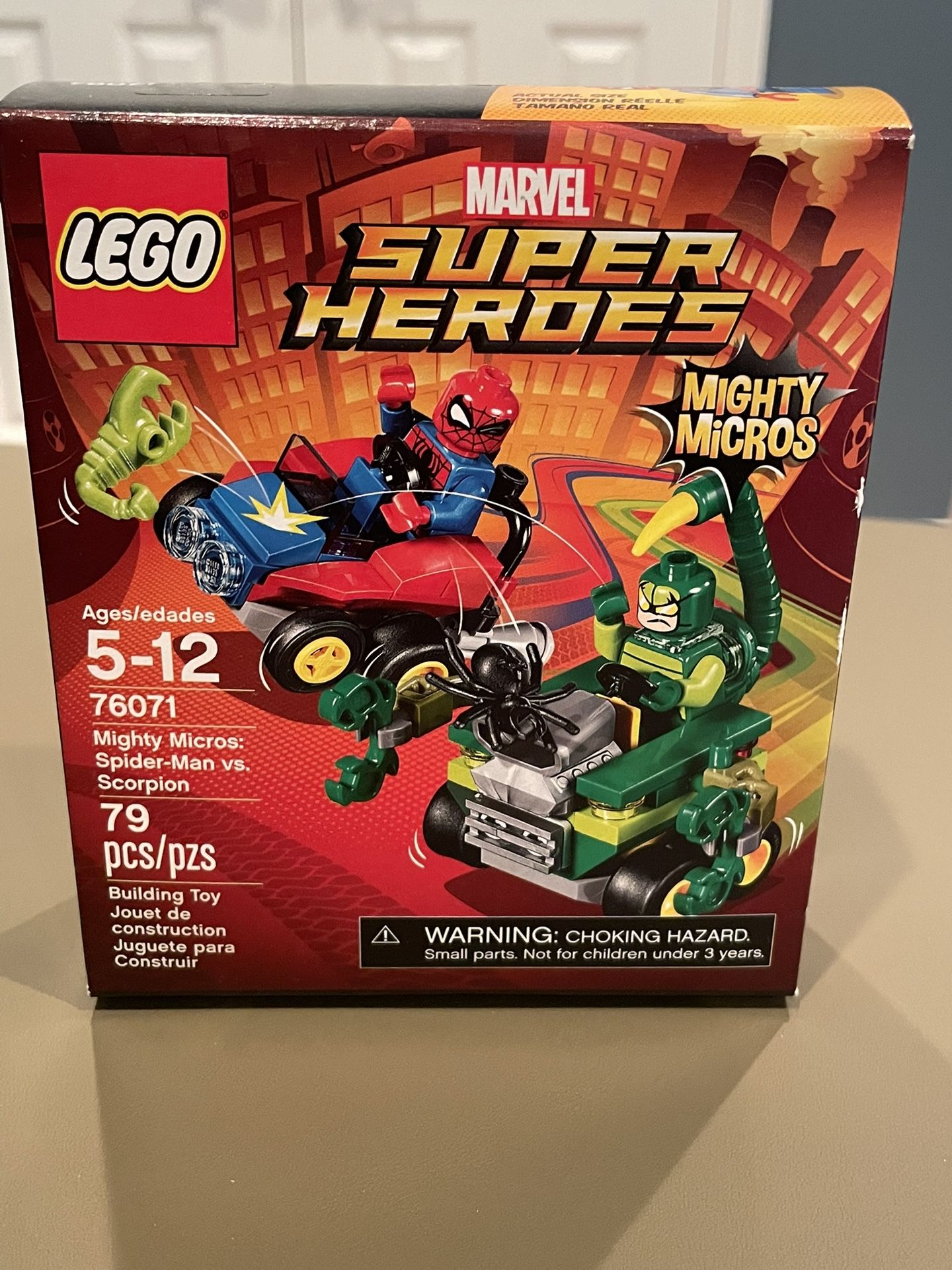 Lego Marvel Super Heroes Mighty Micros Spider Man vs Scorpion (76071 ...