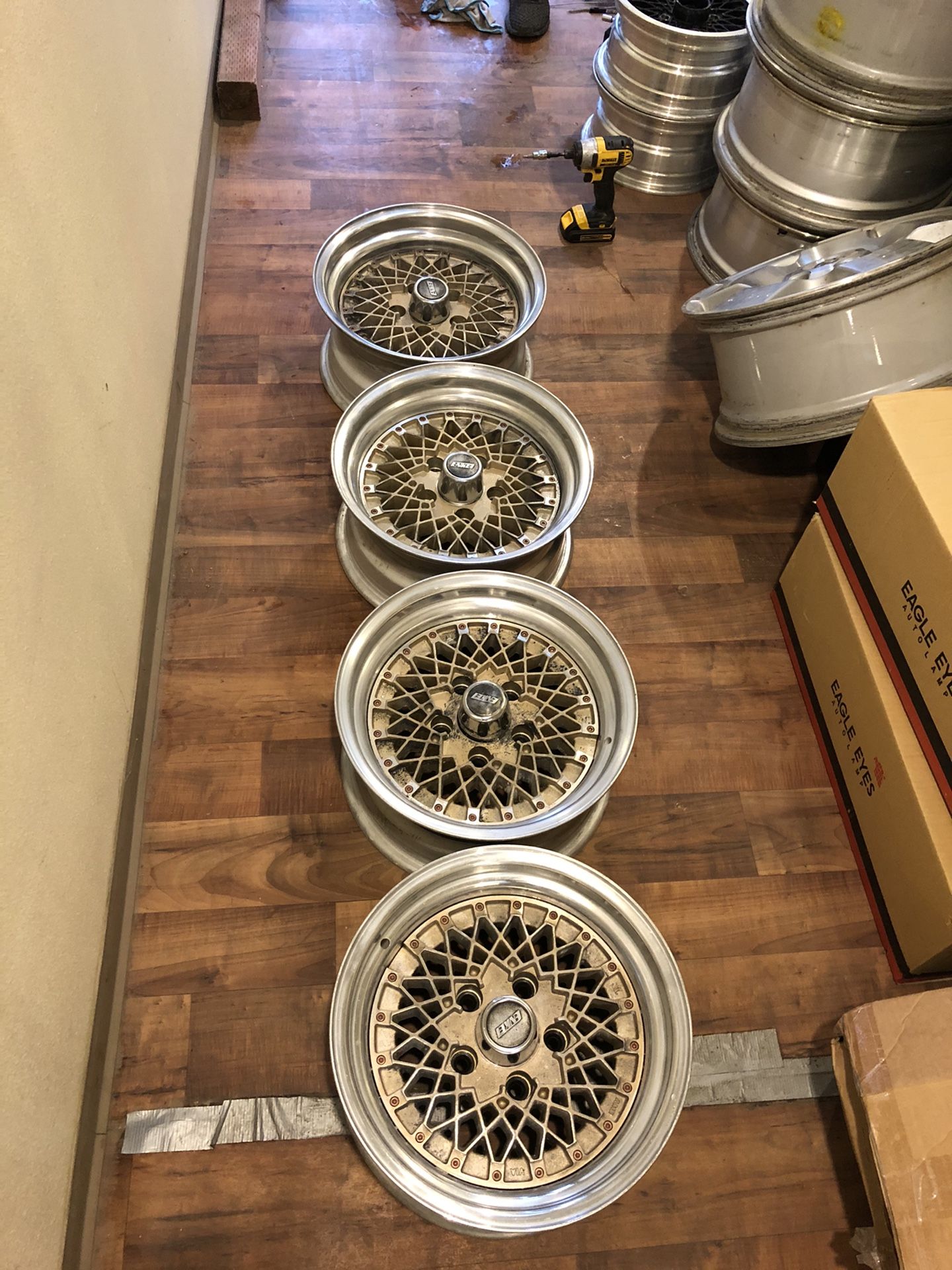 Enkei AME JDM mesh wheels 3 piece welded 5x120 for Sale in Fresno, CA ...