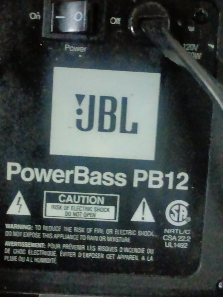 JBL POWER BASS 12 SUBWOOFER for Sale in Washington County, OR - OfferUp