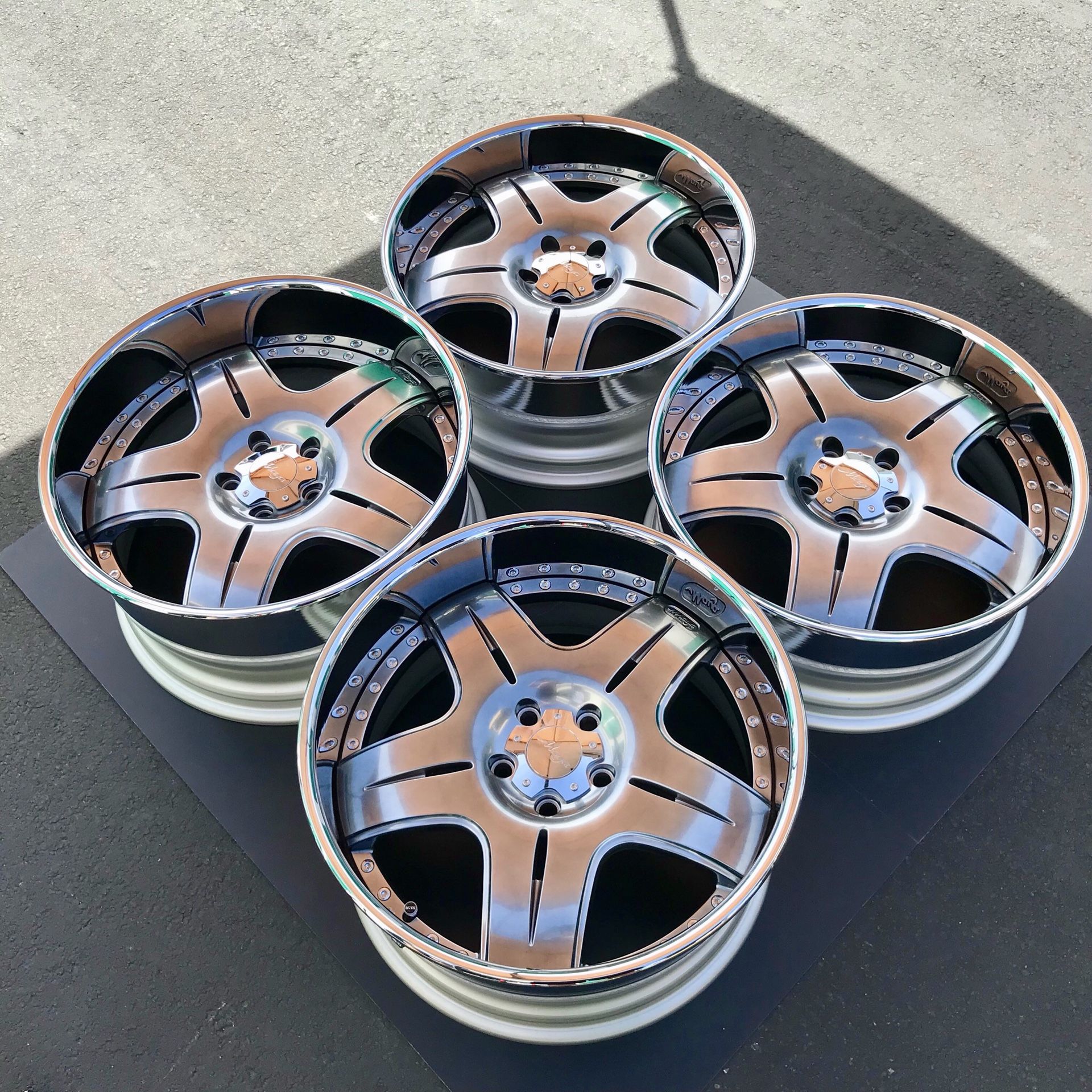 20” Maya DLR Wheels 20x9 20x10.5 5X120 BMW E60 5-series M5 E65 7series ...